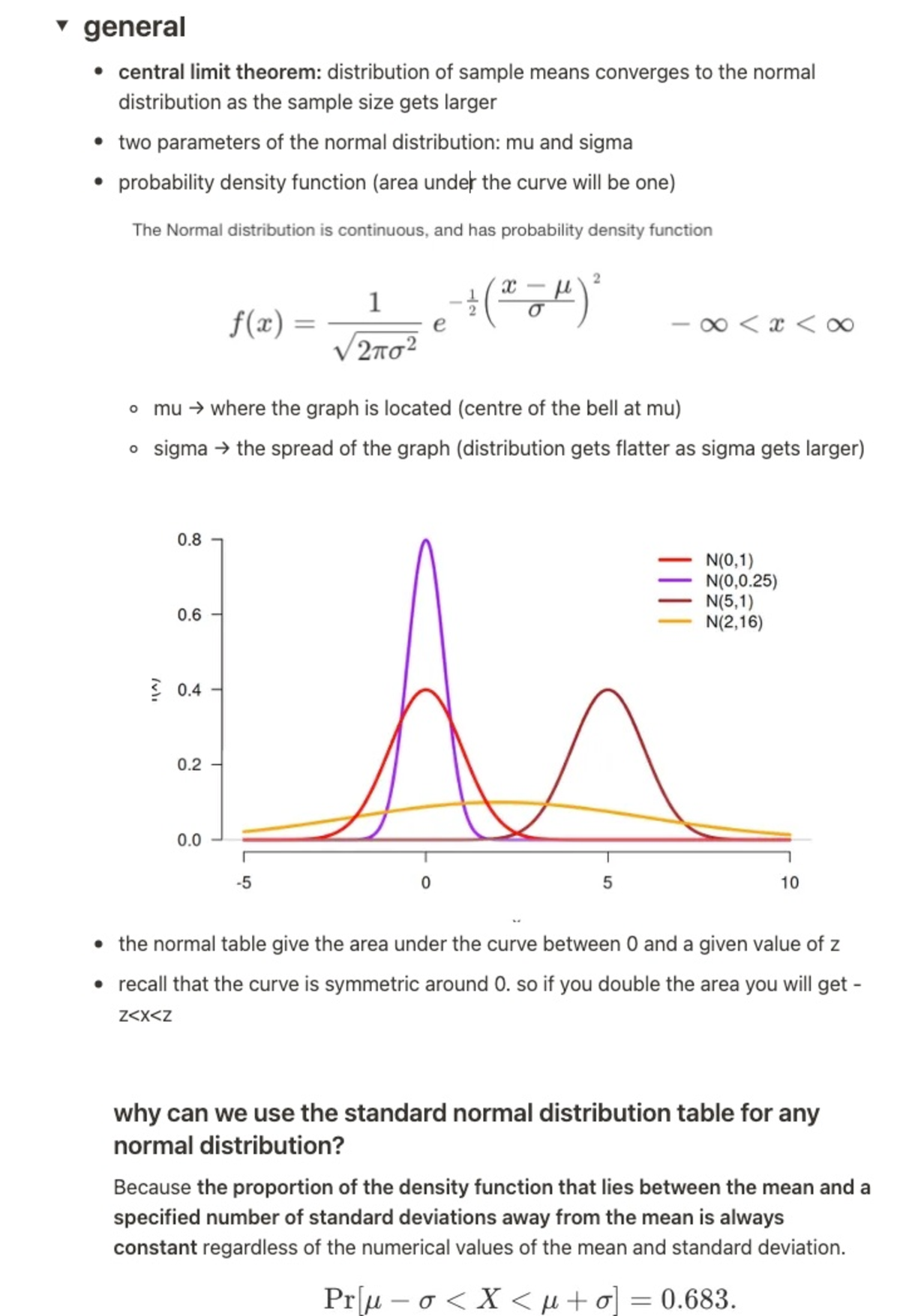 Central limit theorem notes - general central limit theorem ...