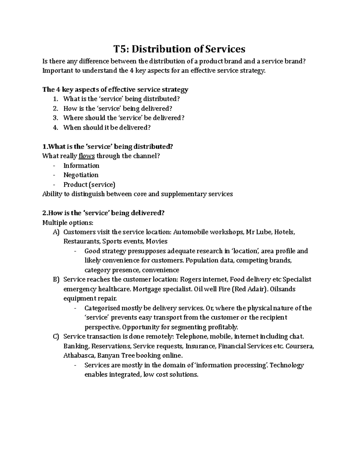 Distribution of Services - The 4 key aspects of effective service ...