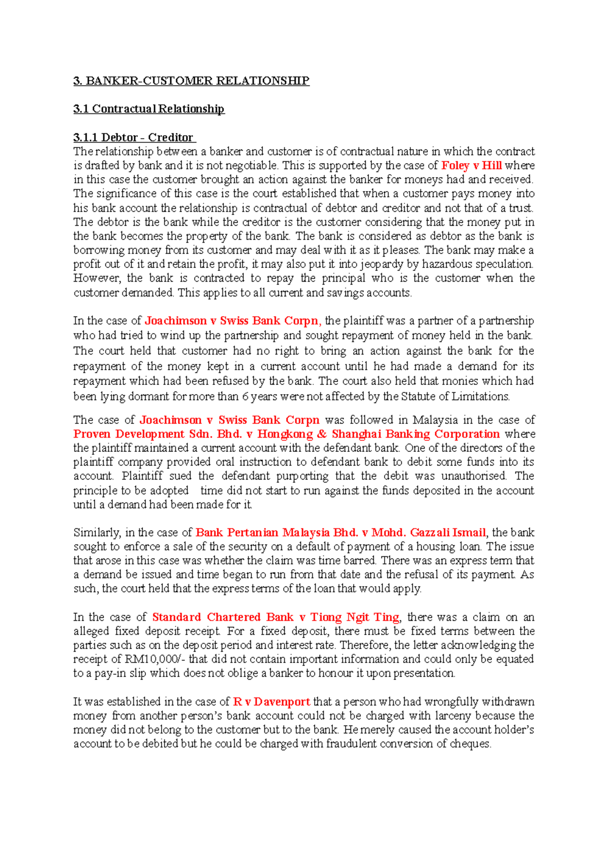 3. Banker Customer Relationship - 3. BANKER-CUSTOMER RELATIONSHIP 3 ...