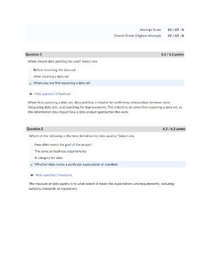 DAT 325 Project One David detoma - DAT 325 Project One Data Quality Plan Bruce, Inc. purchase of ...