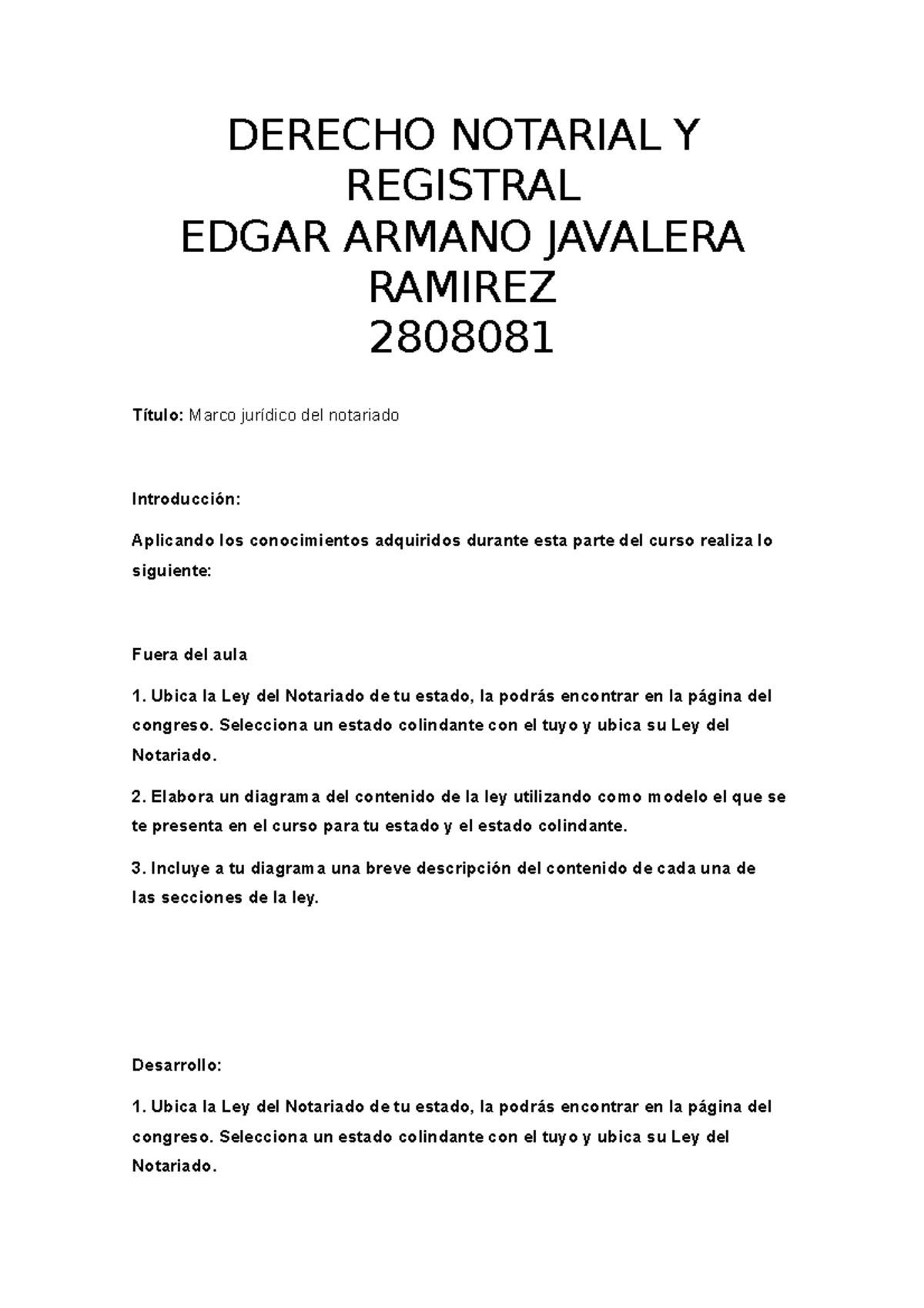 Derecho Notarial Y Registral ACT 5 - DERECHO NOTARIAL Y REGISTRAL EDGAR ...