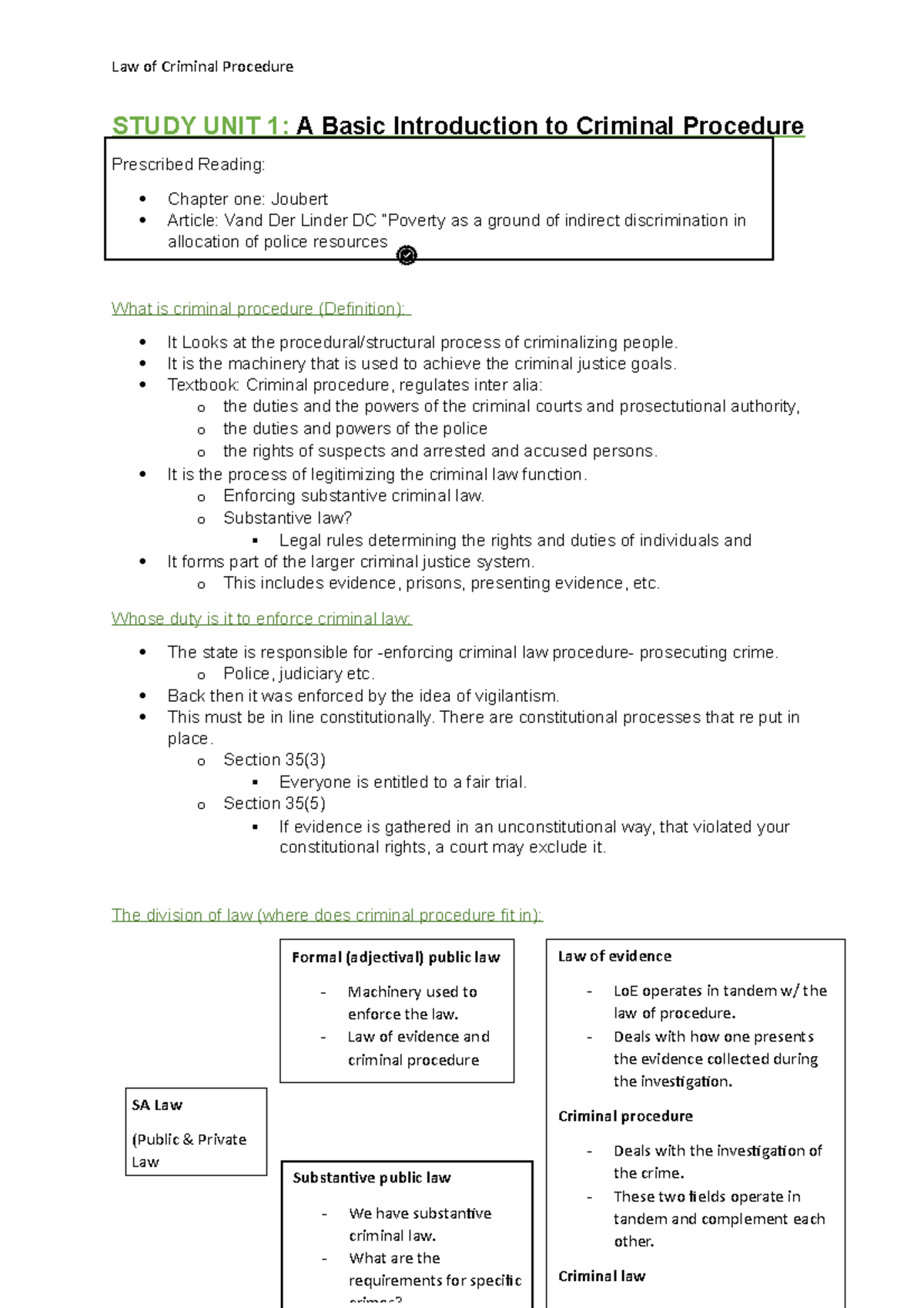 Study UNIT 1 TO UNIT 7 - topic 1 to 7 - STUDY UNIT 1: A Basic ...