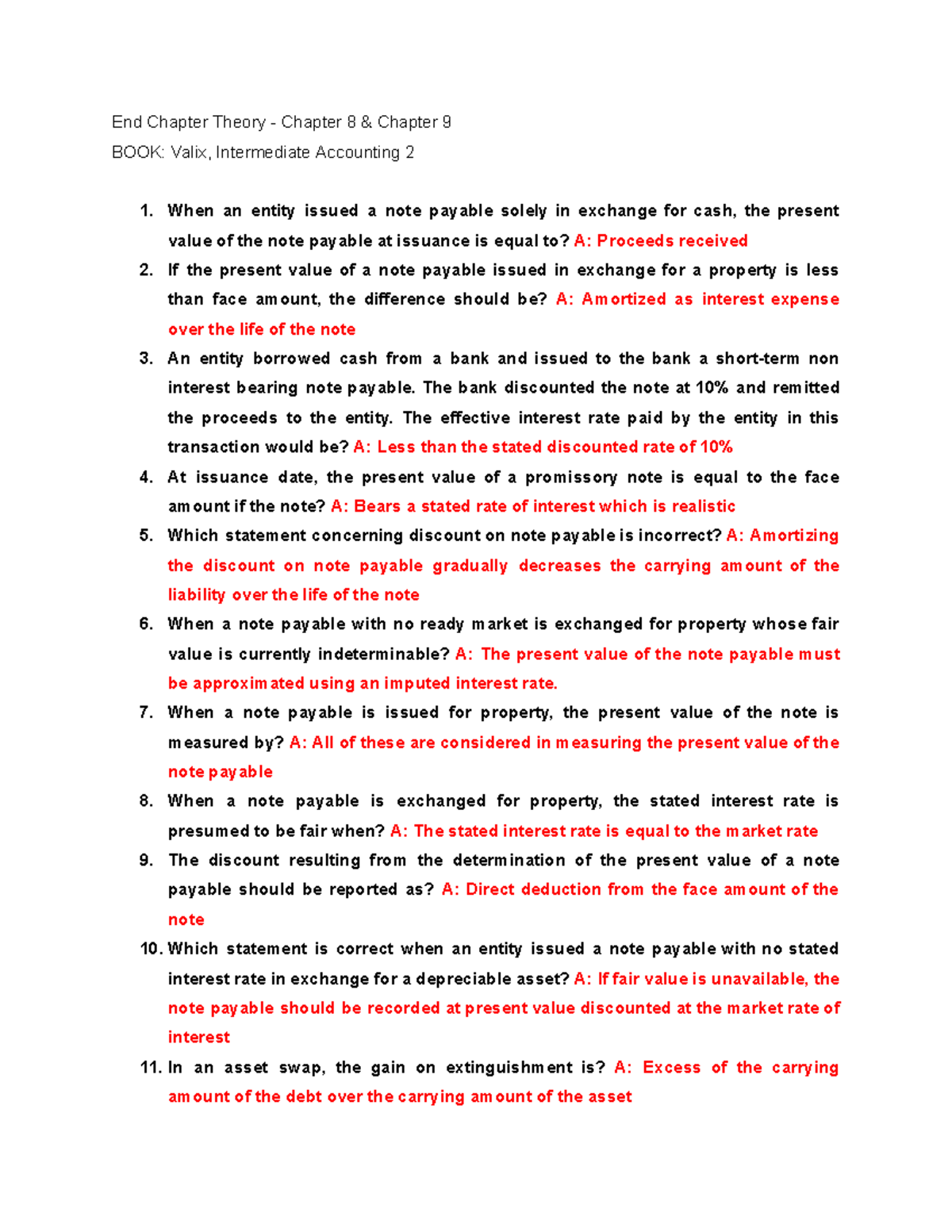 End Chapter Theory - Chapter 8 & Chapter 9 - End Chapter Theory ...