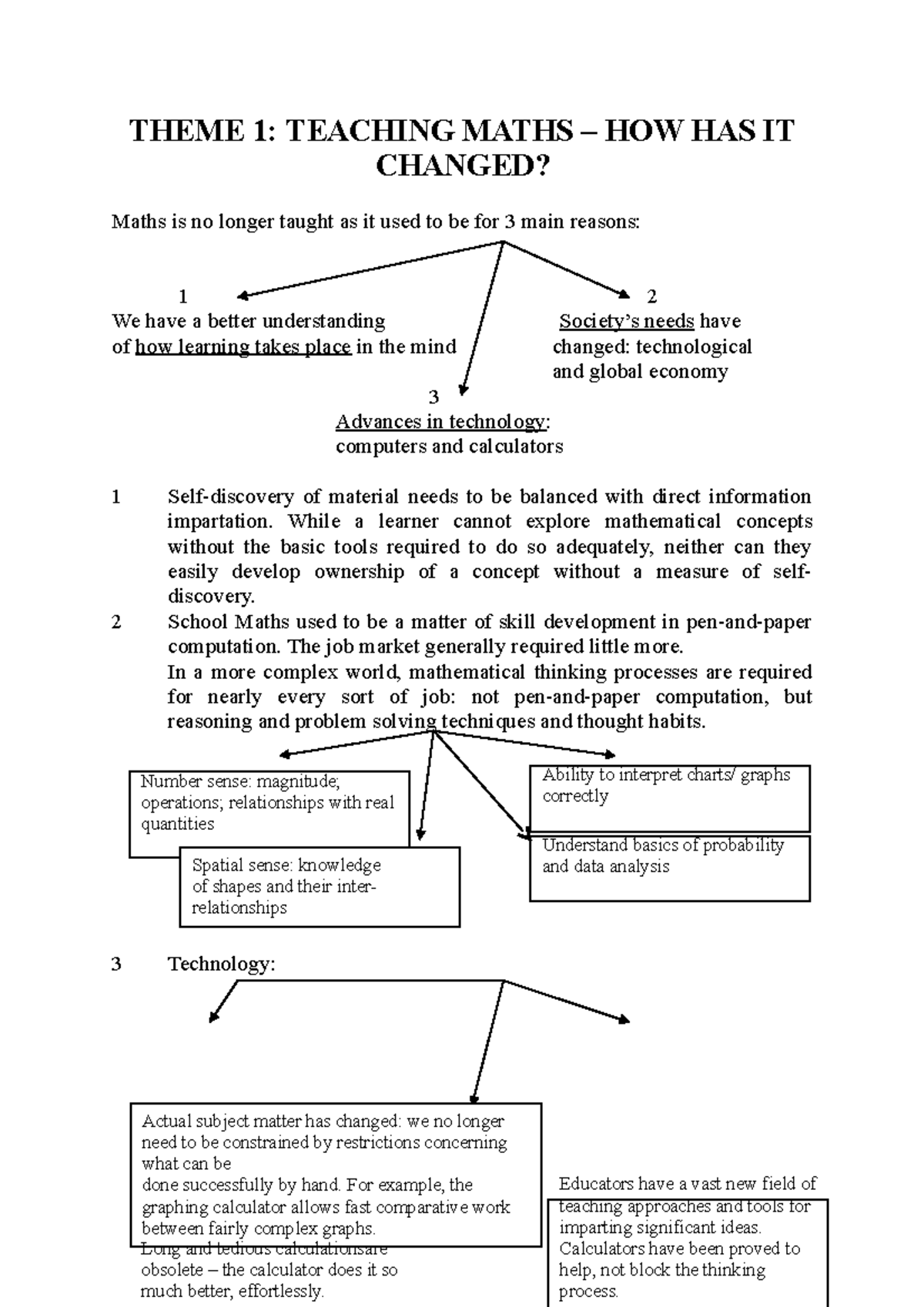 Unit 1 Teaching maths, a different scenario - THEME 1: TEACHING MATHS ...