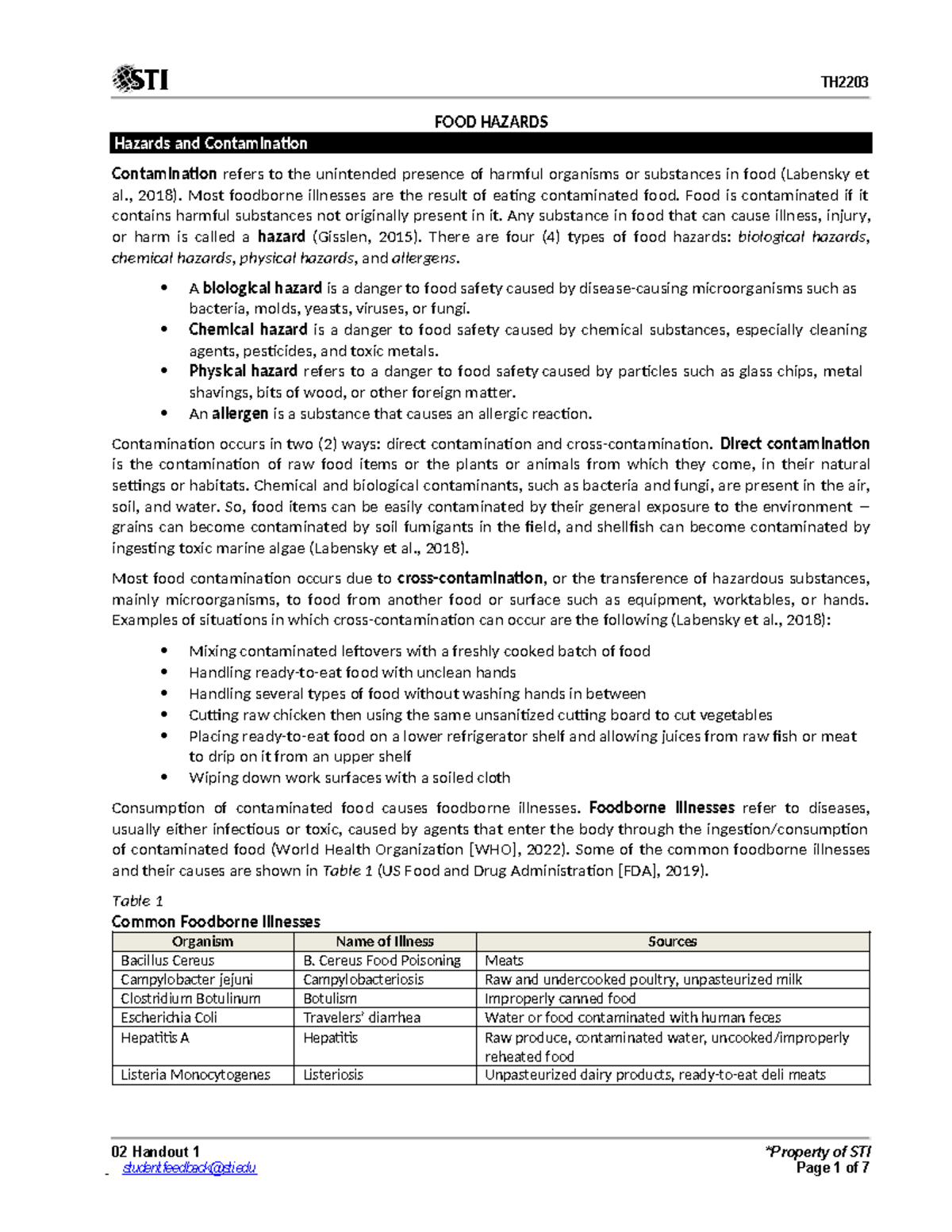 02 Handout 1(24) - RMASSS lecture notes - 02 Handout 1 *Property of STI ...