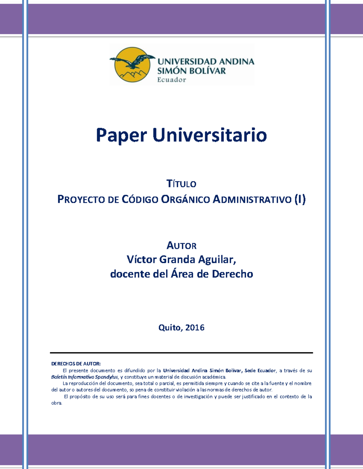 CON-PAP-Granda, V-Proyecto - Paper Universitario TÕTULO PROYECTO DE C ...