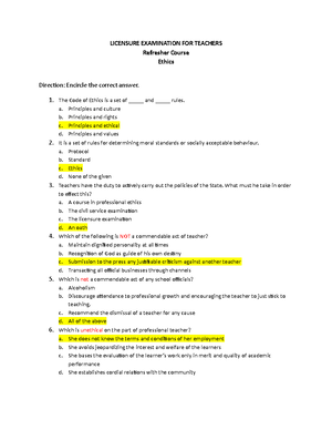 Assessment of learning let reviewer - Skip to content [50 Test Answers ...