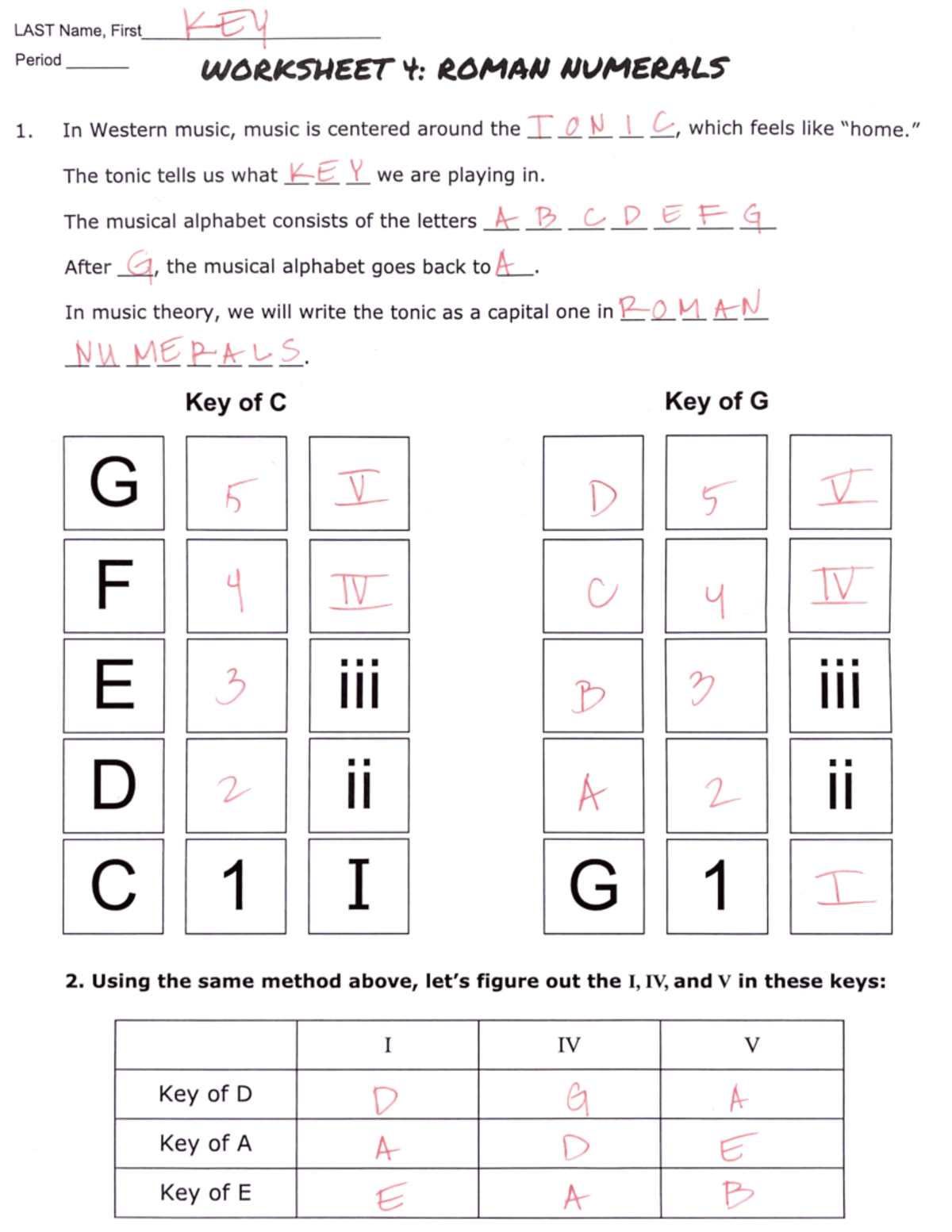 Ws4 Answer Key - LAST Name, First KEY Period WORKSHEET 4: ROMAN ...