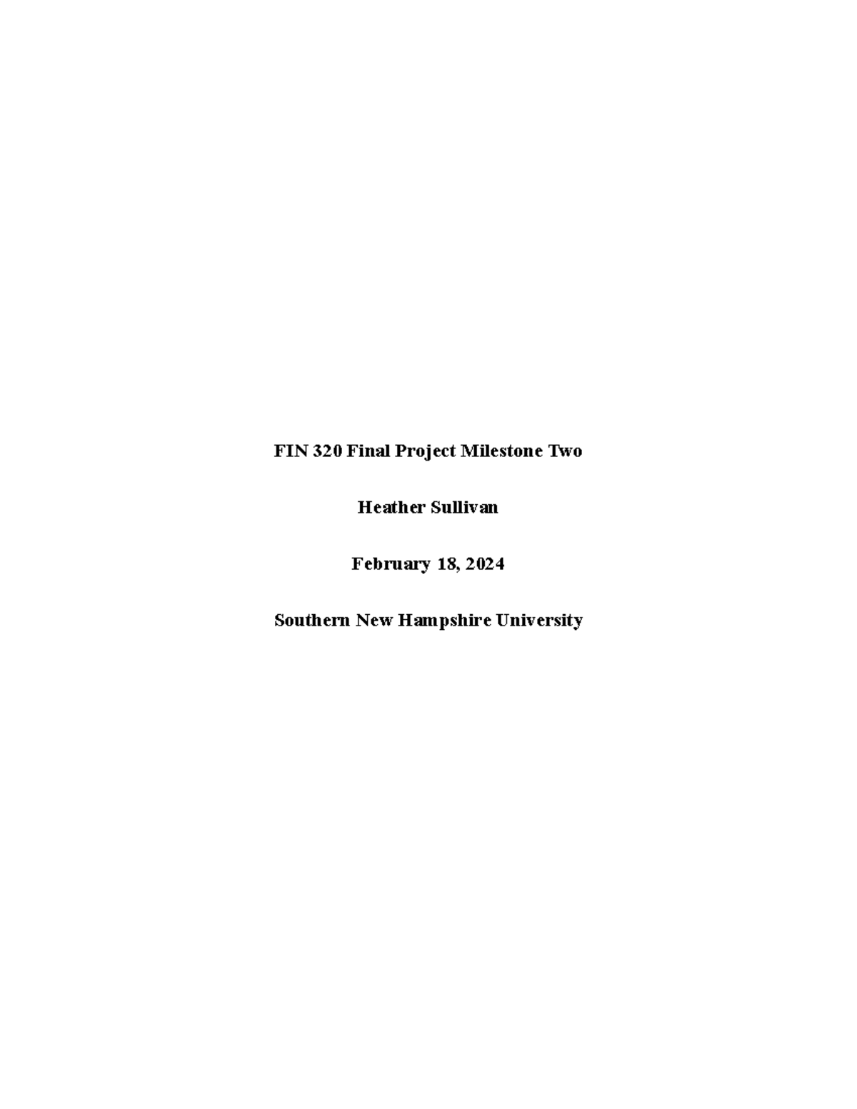 FIN 320 Final Project Milestone Two - 0 Debt Ratio. 10 Earnings Per ...