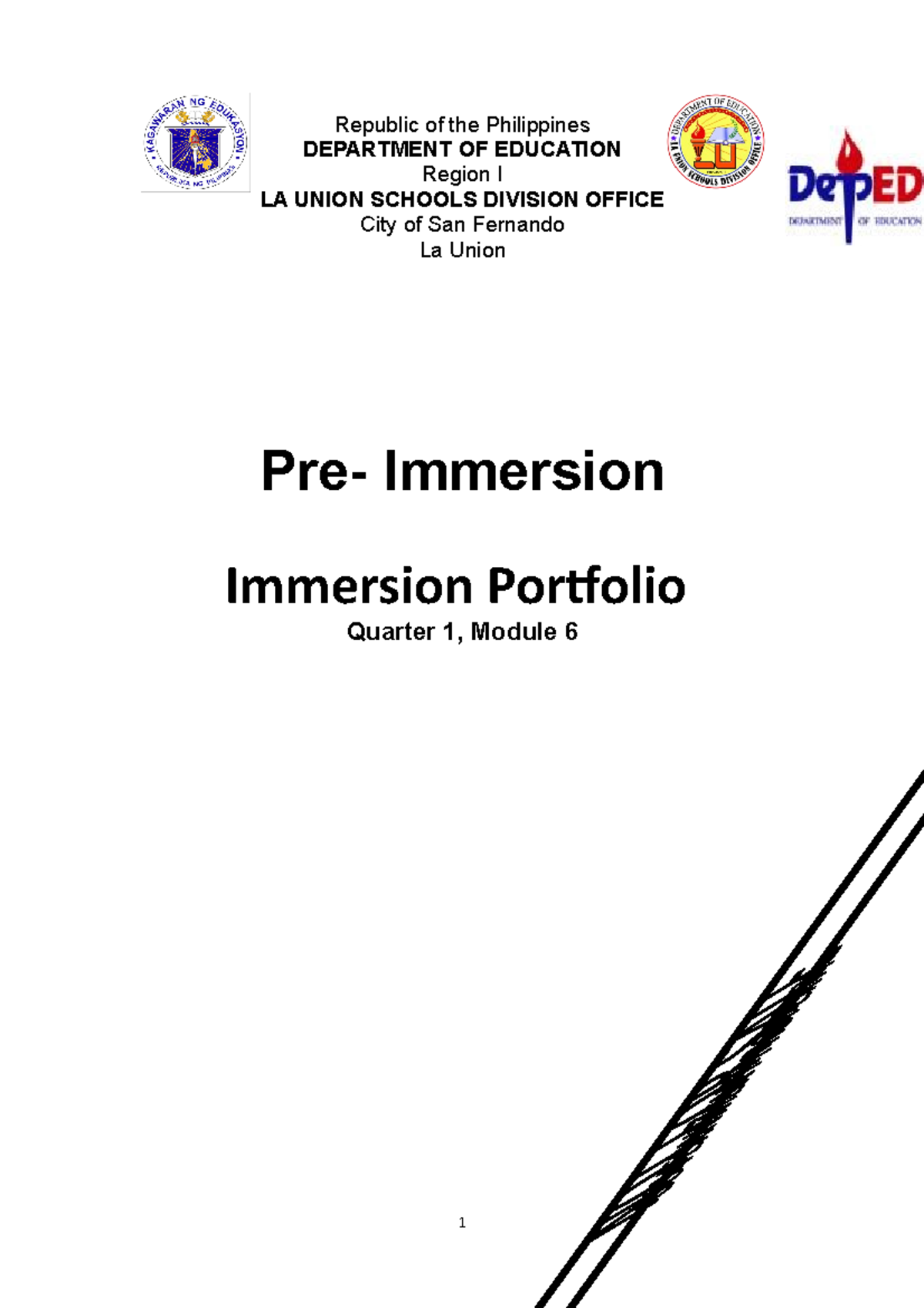 Pre-immersion-6 - Pre-immersion-6 - Republic of the Philippines ...