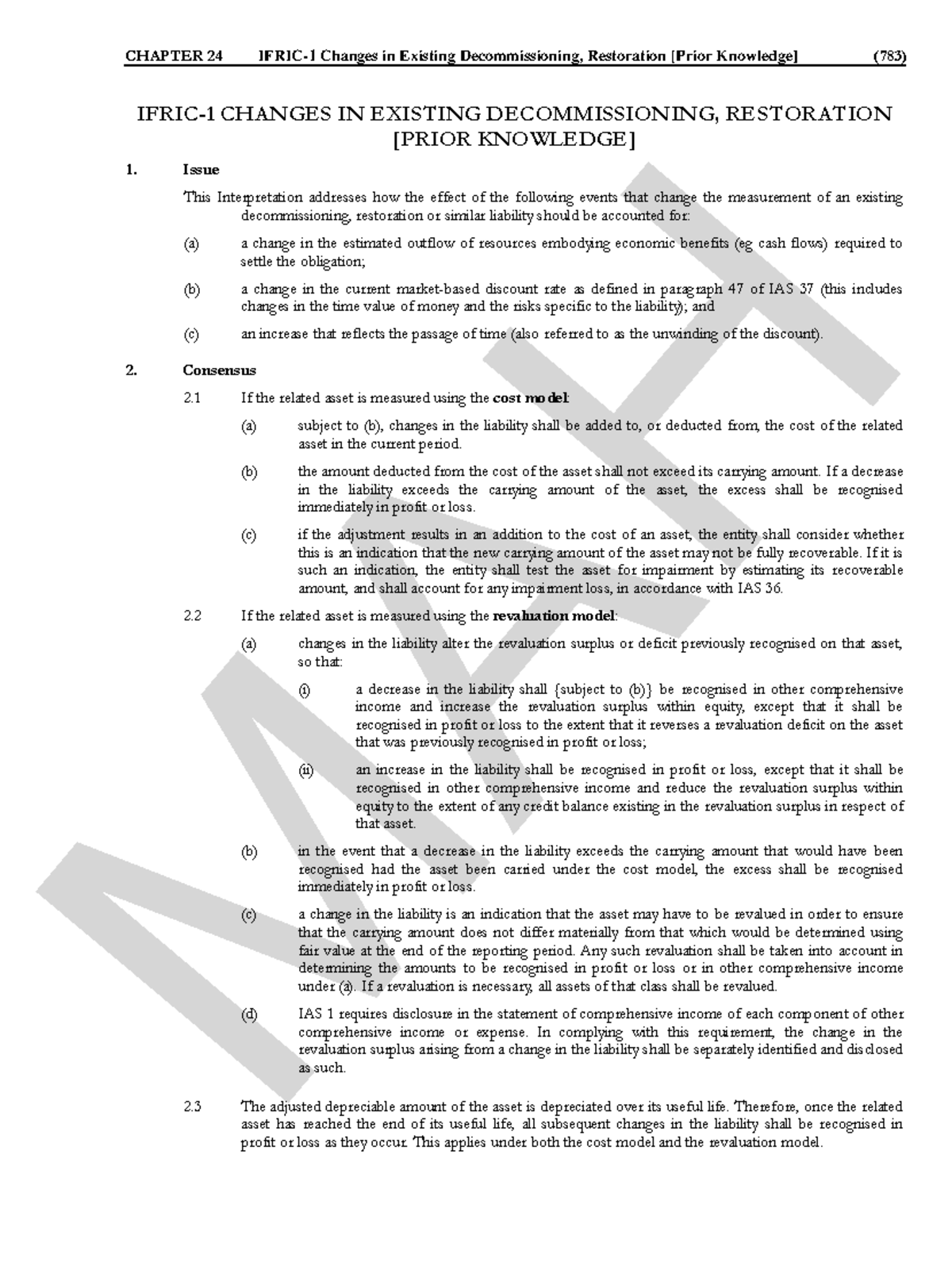 24 Ifric-1 FInal - IFRIC-1 CHANGES IN EXISTING DECOMMISSIONING ...