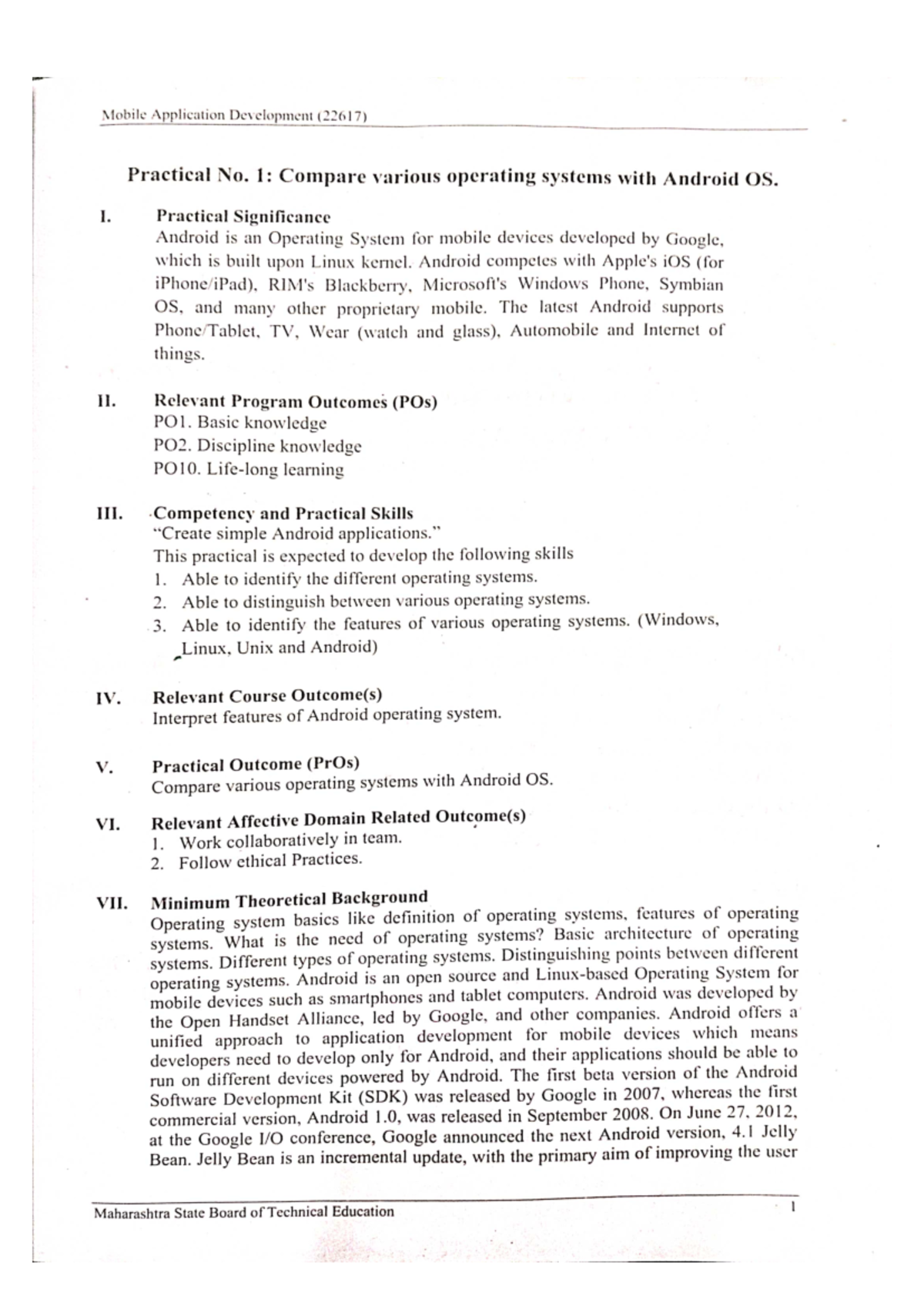 MAD Practical 1 to 12 - Mobile Application Developement - Studocu