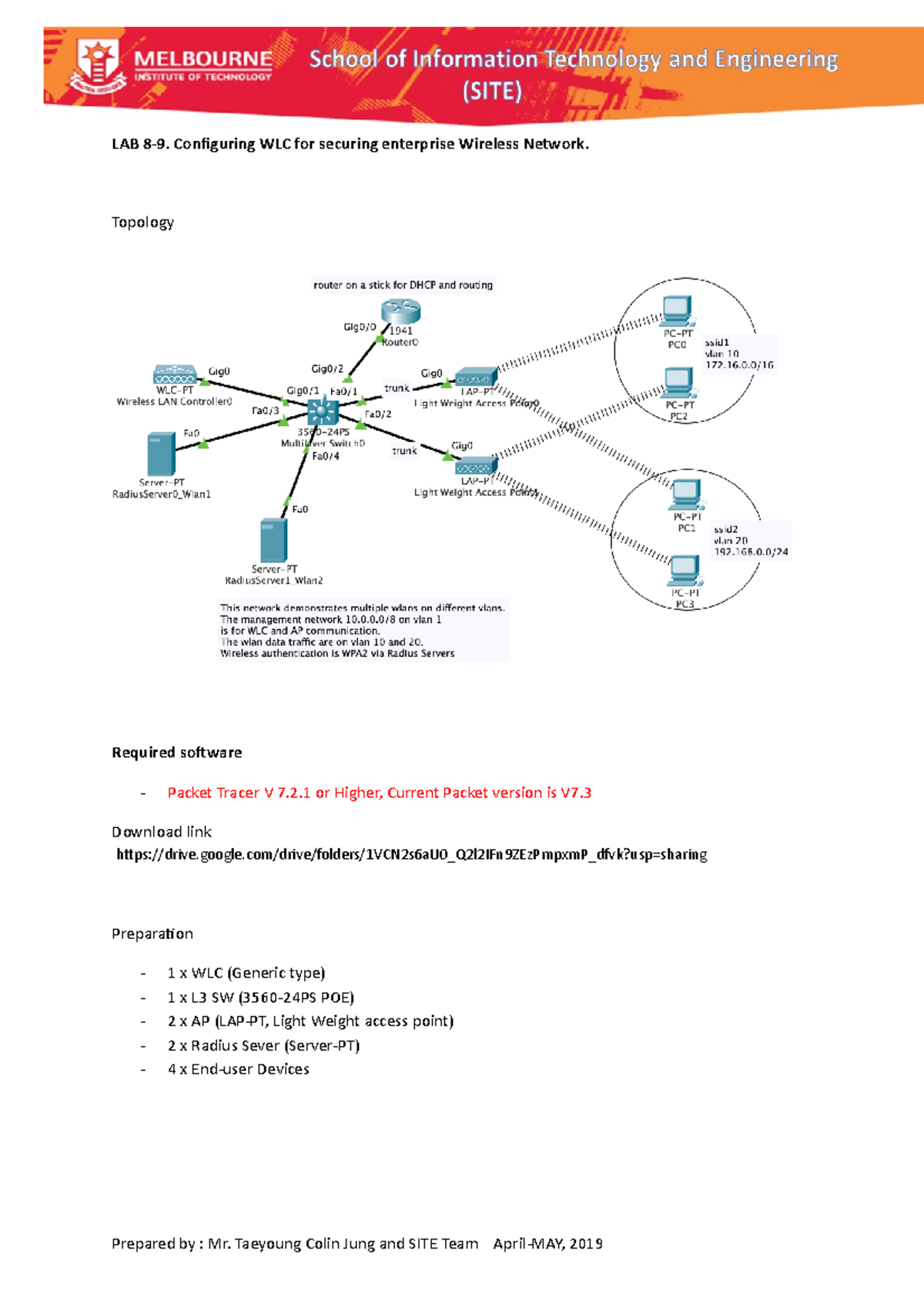 Lab 8-9 Configuring WLC for securing enterprise Wireless Network. - LAB ...