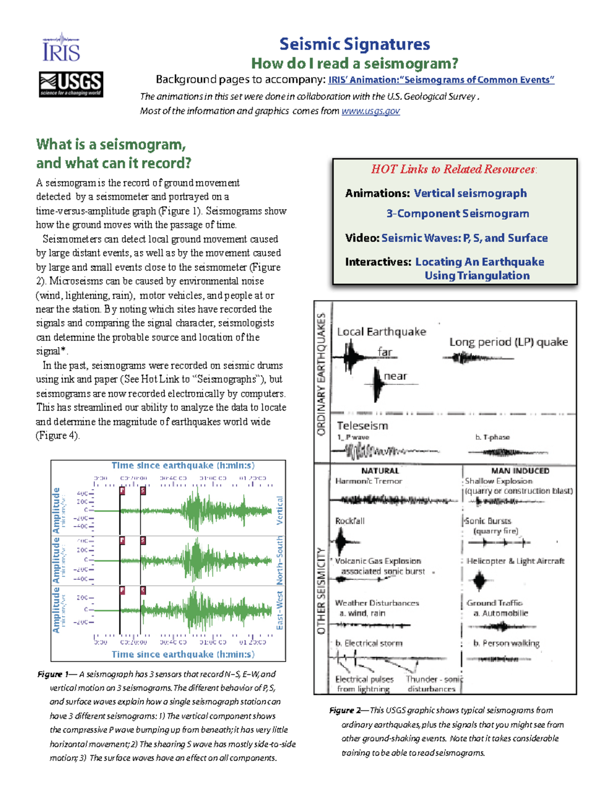 P Seismic Signatures Seismogram how to read - What is a seismogram, and ...