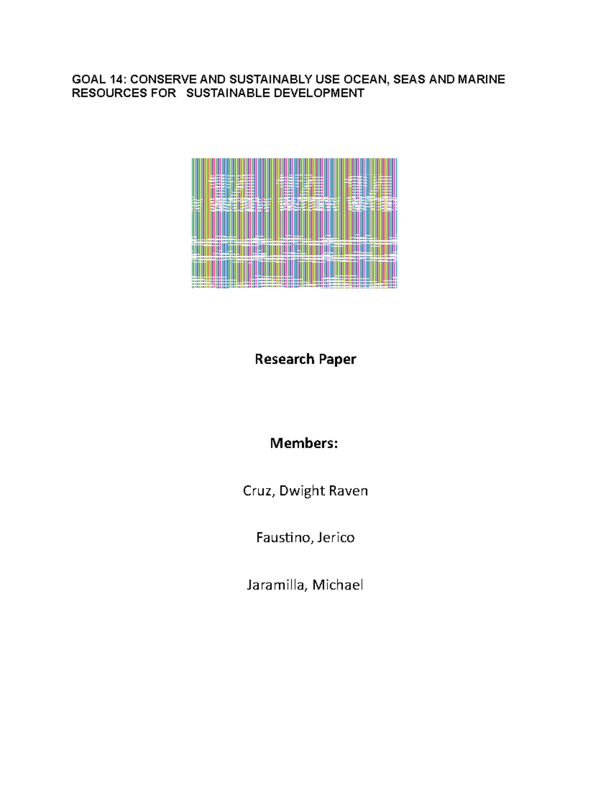 GOAL 14 Below Life Water - GOAL 14: CONSERVE AND SUSTAINABLY USE OCEAN ...