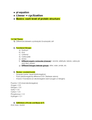 CHE420L Lab Exercise 4 - Laboratory Exercise 4 Analysis of Amino Acids and Proteins This chapter ...