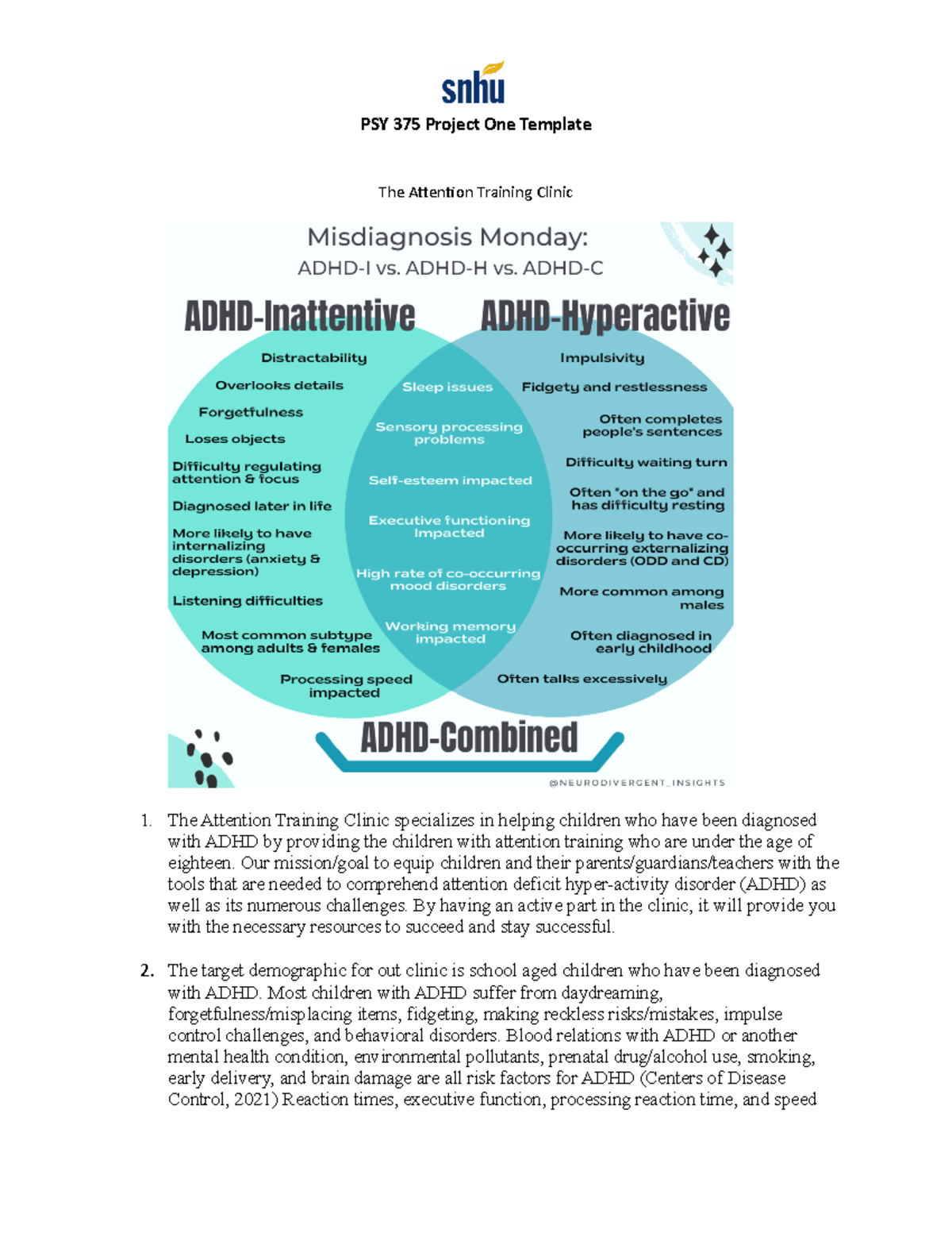 PSY-375 6-2 Project One - PSY 375 Project One Template The Attention ...