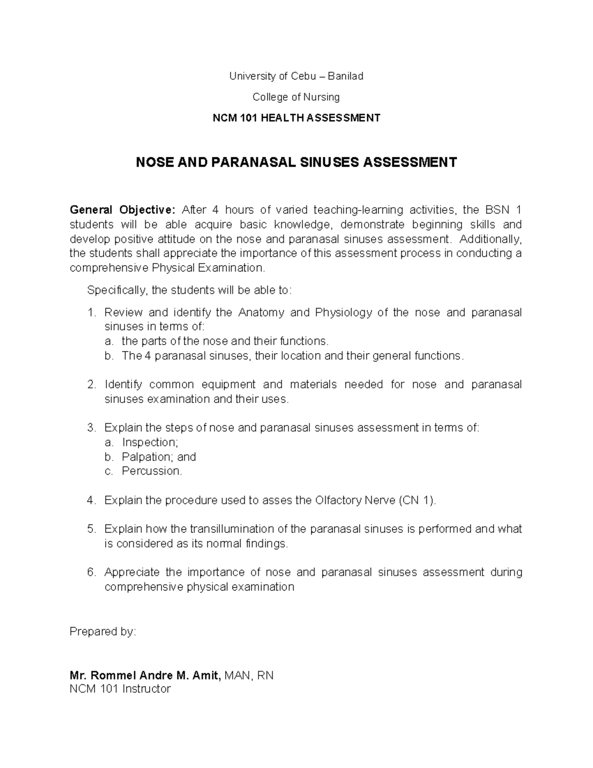 Module-10- Learning- Objectives-NOSE-AND- Paranasal- Sinuses ...