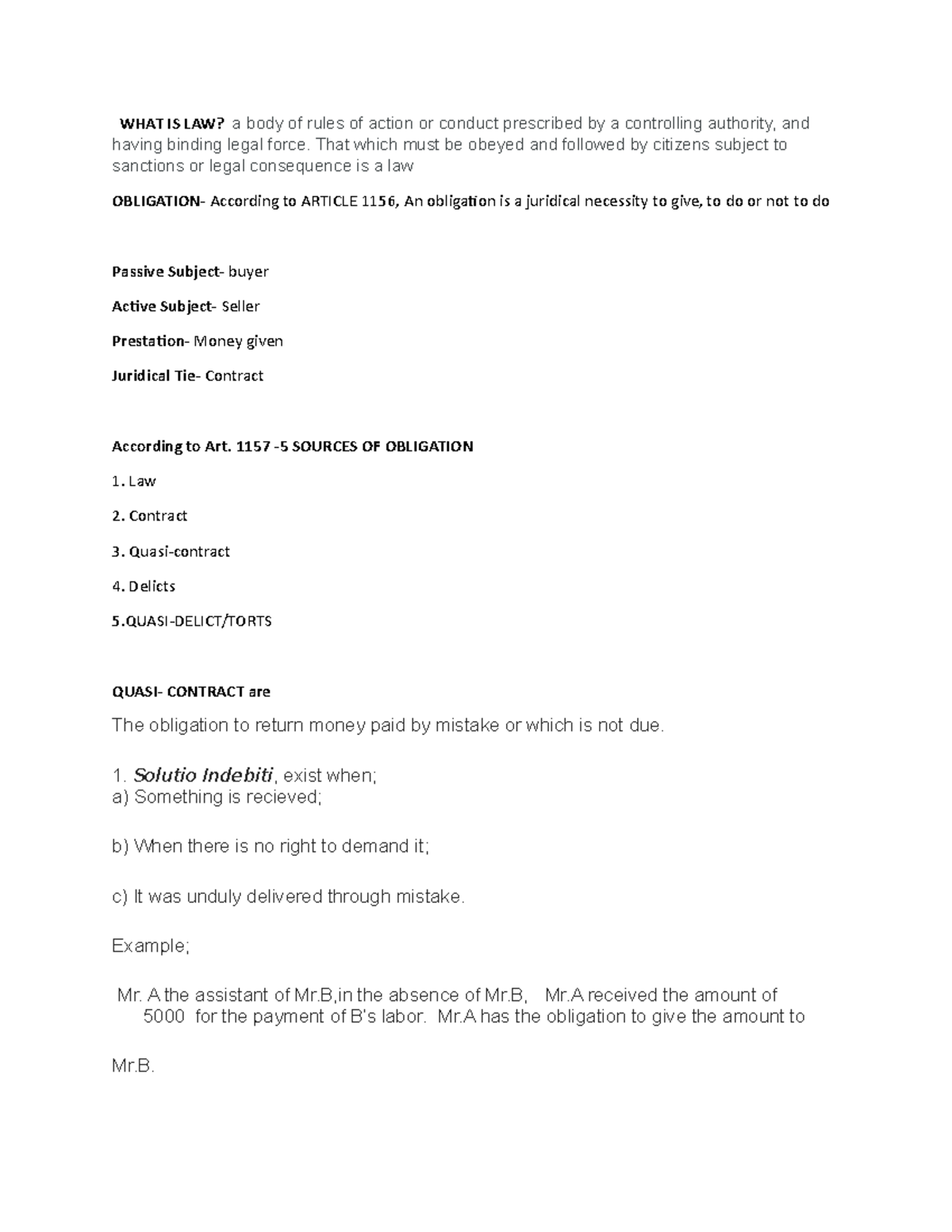 WHAT IS LAW Notes WHAT IS LAW A Body Of Rules Of Action Or Conduct