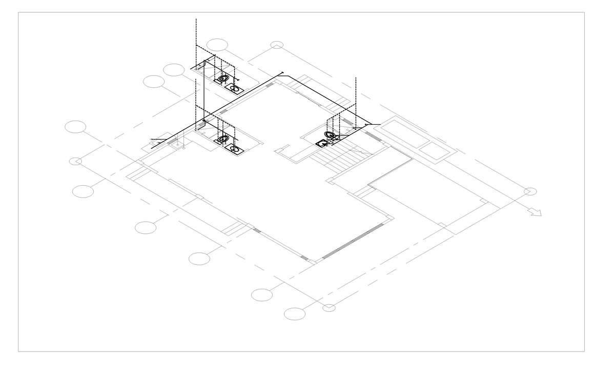 BU 101 Plumbing - BS Architecture - GROUND FLOOR SEWER LINE LAYOUT ...