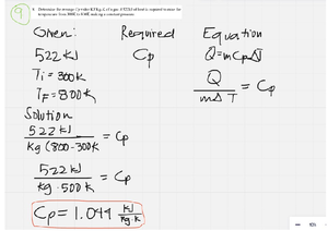 Thermodynamics Example 3 - Mechanical Engineering - Studocu