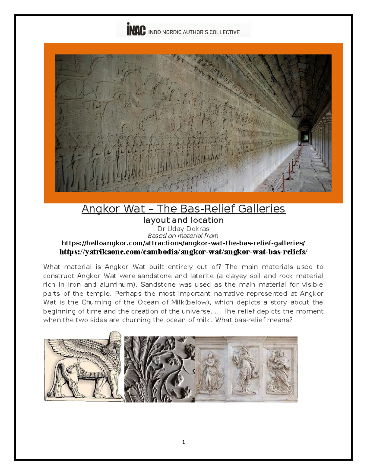 Gallery OF BAS Reliefs AT Angkor Design - Angkor Wat – The Bas-Relief ...