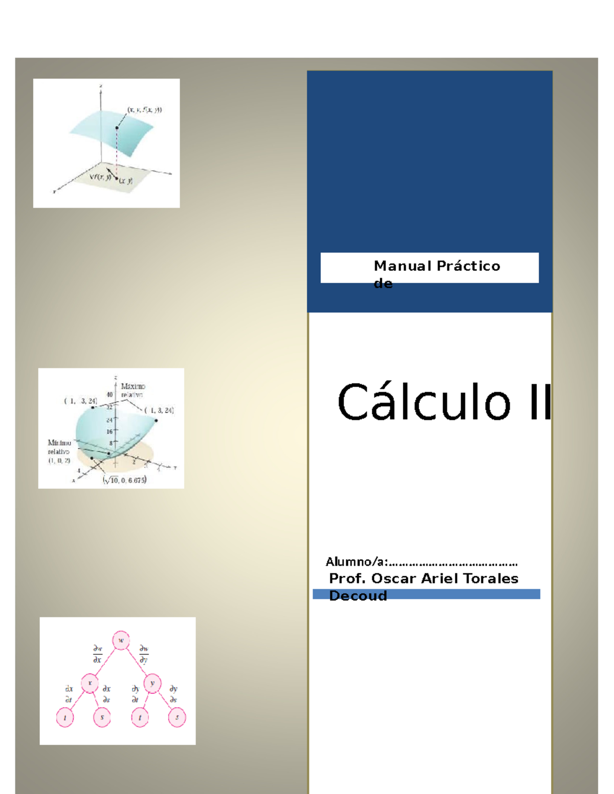 Material CÃ¡lculo II pro - Manual Práctico de Cálculo II - Studocu