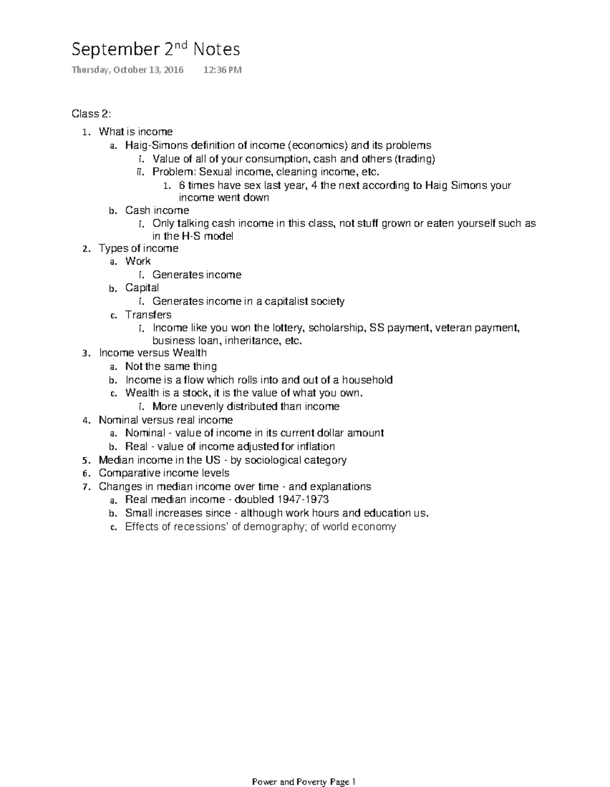 Power and Poverty - Lecture notes All - Warning: TT: undefined function ...