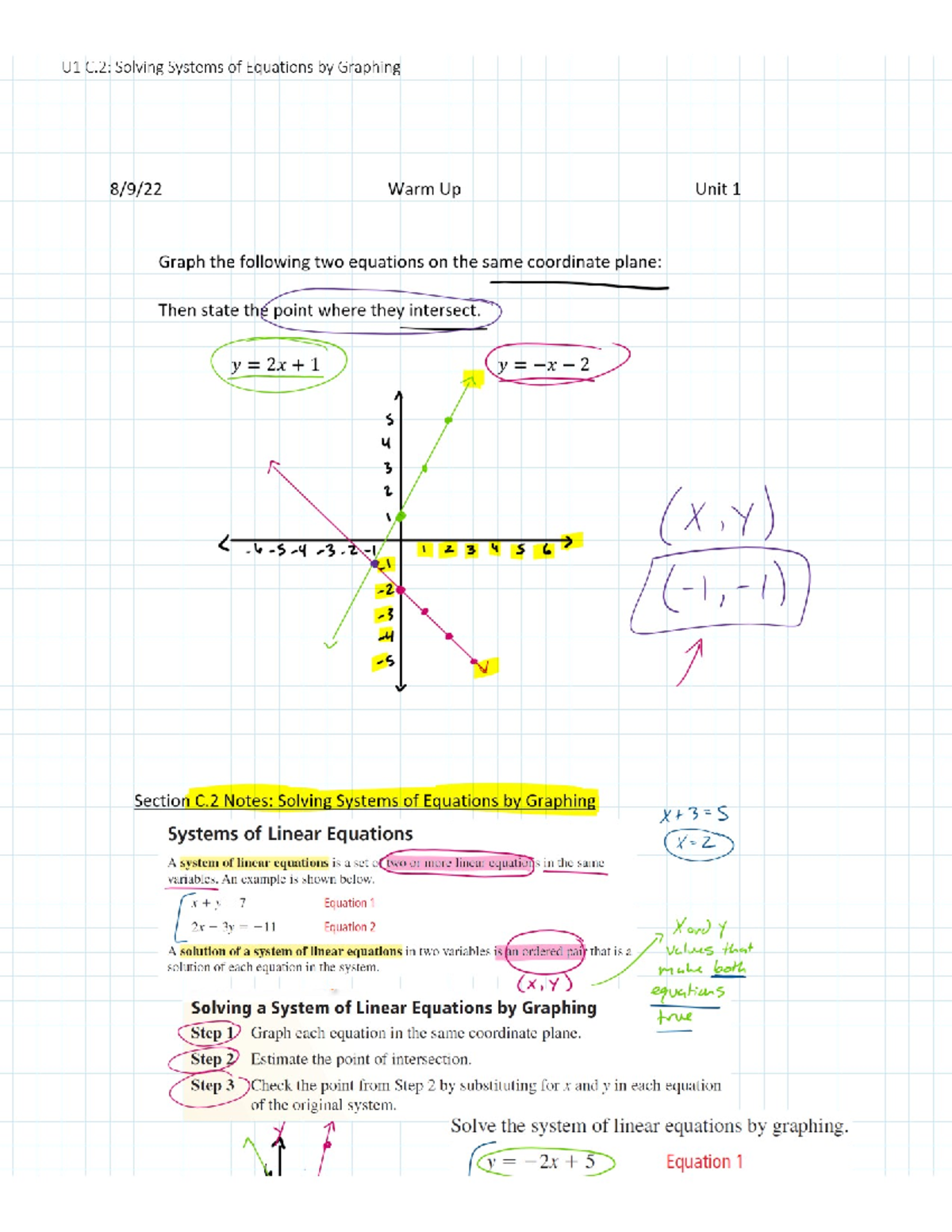 C.2 Notes Block A - Advanced Mathematics 9th - Studocu