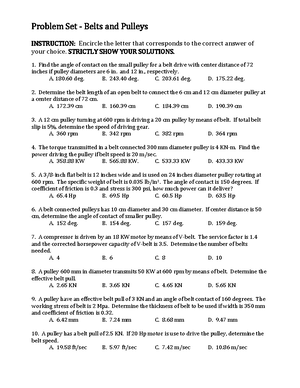 MESL Formulas Seciban - Machine Elements - Studocu