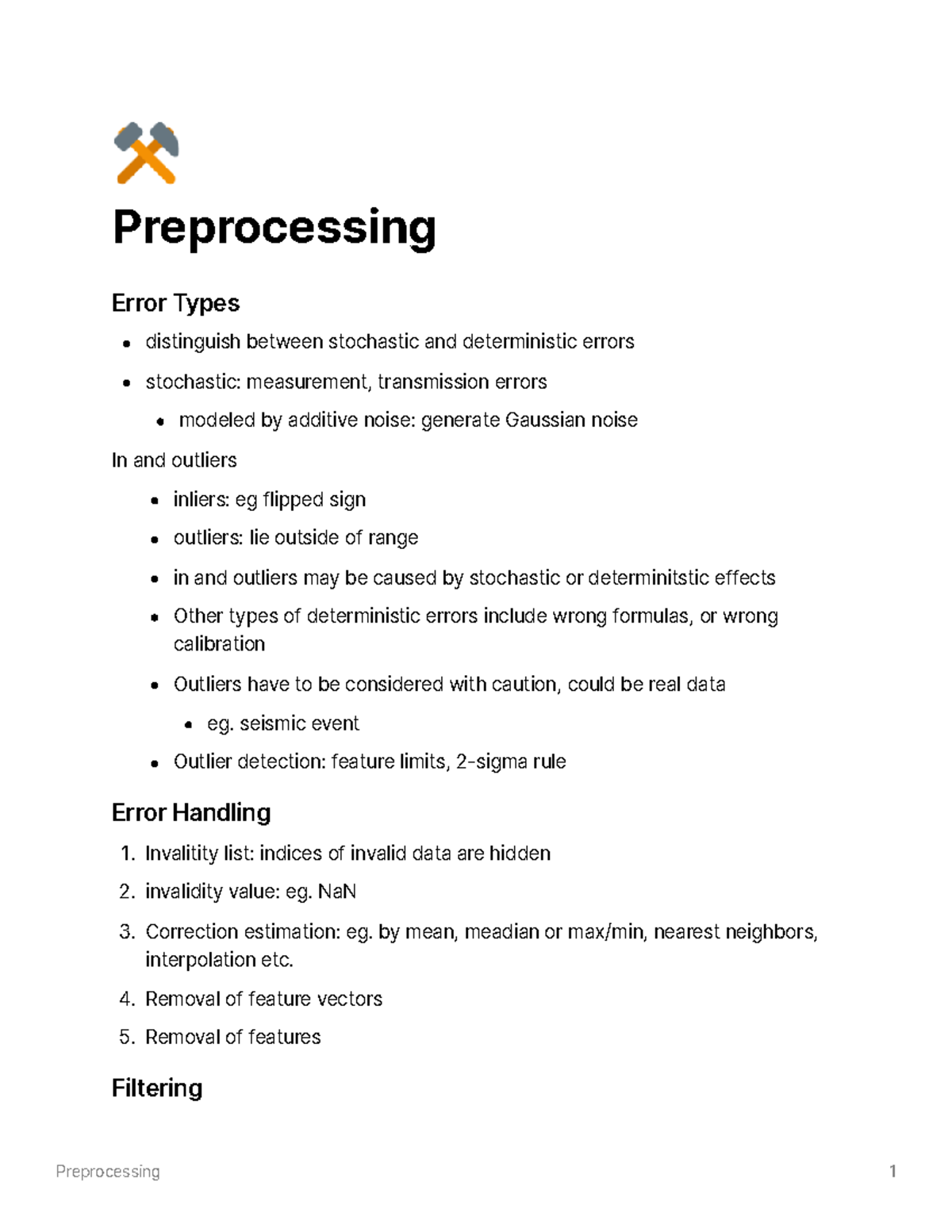 Preprocessing - Vorlesungsnotizen 2 - Preprocessing Ԇ ⚒ Preprocessing ...