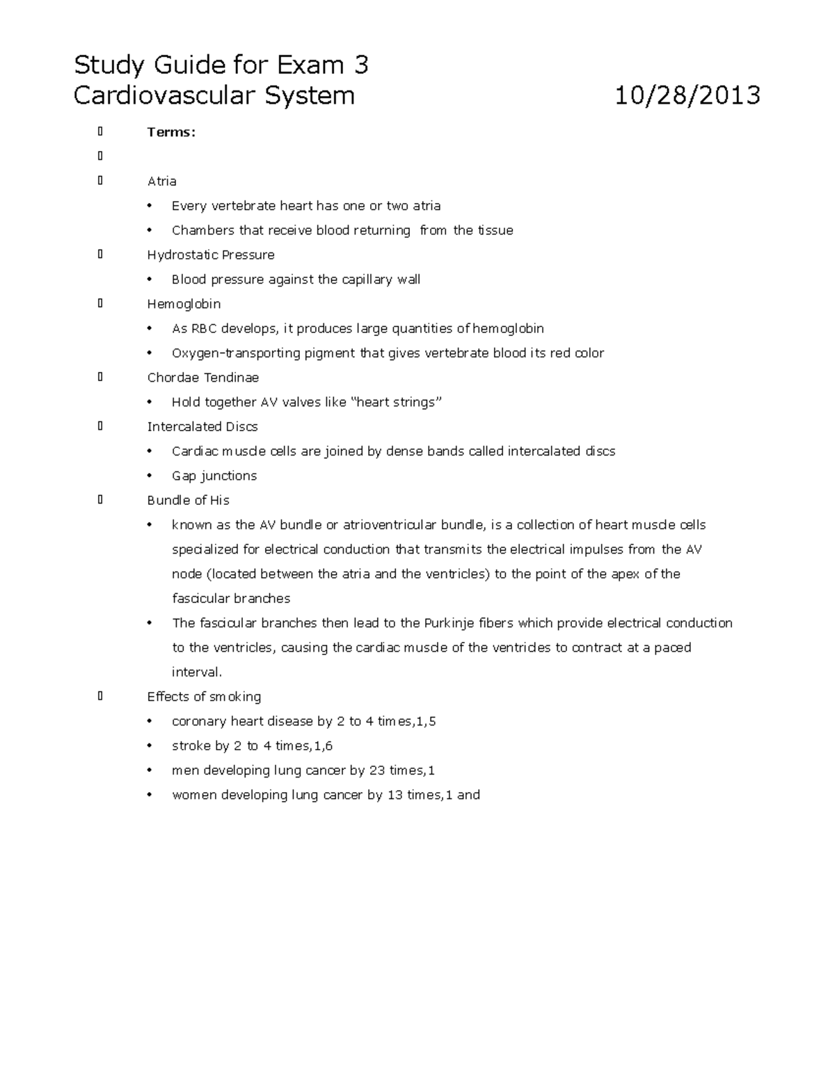 Harvard.Study.Guide - answers - Physiology - Study Guide for Exam 3 ...