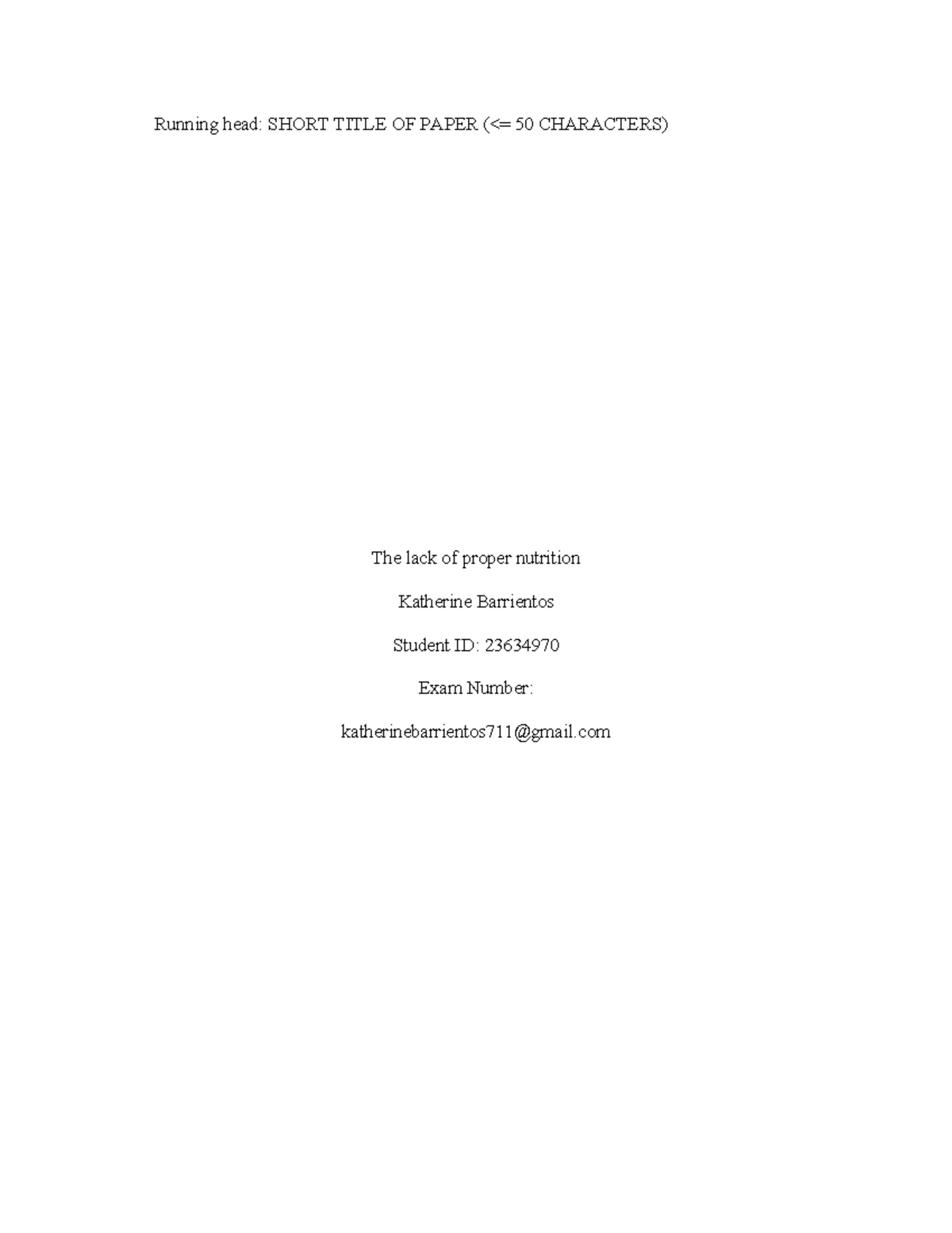 Argument essay penn foster - Running head: SHORT TITLE OF PAPER