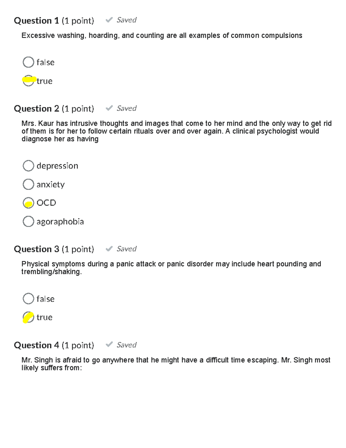 Week 9 Quiz - quiz - Question 1 (1 point) Question 2 (1 point) Question 3 (1 point) Question 4 ...