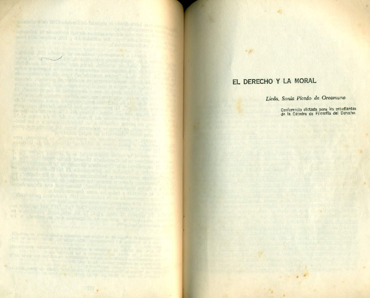 El Derecho y La Moral - Introducción Al Estudio Del Derecho I - Studocu