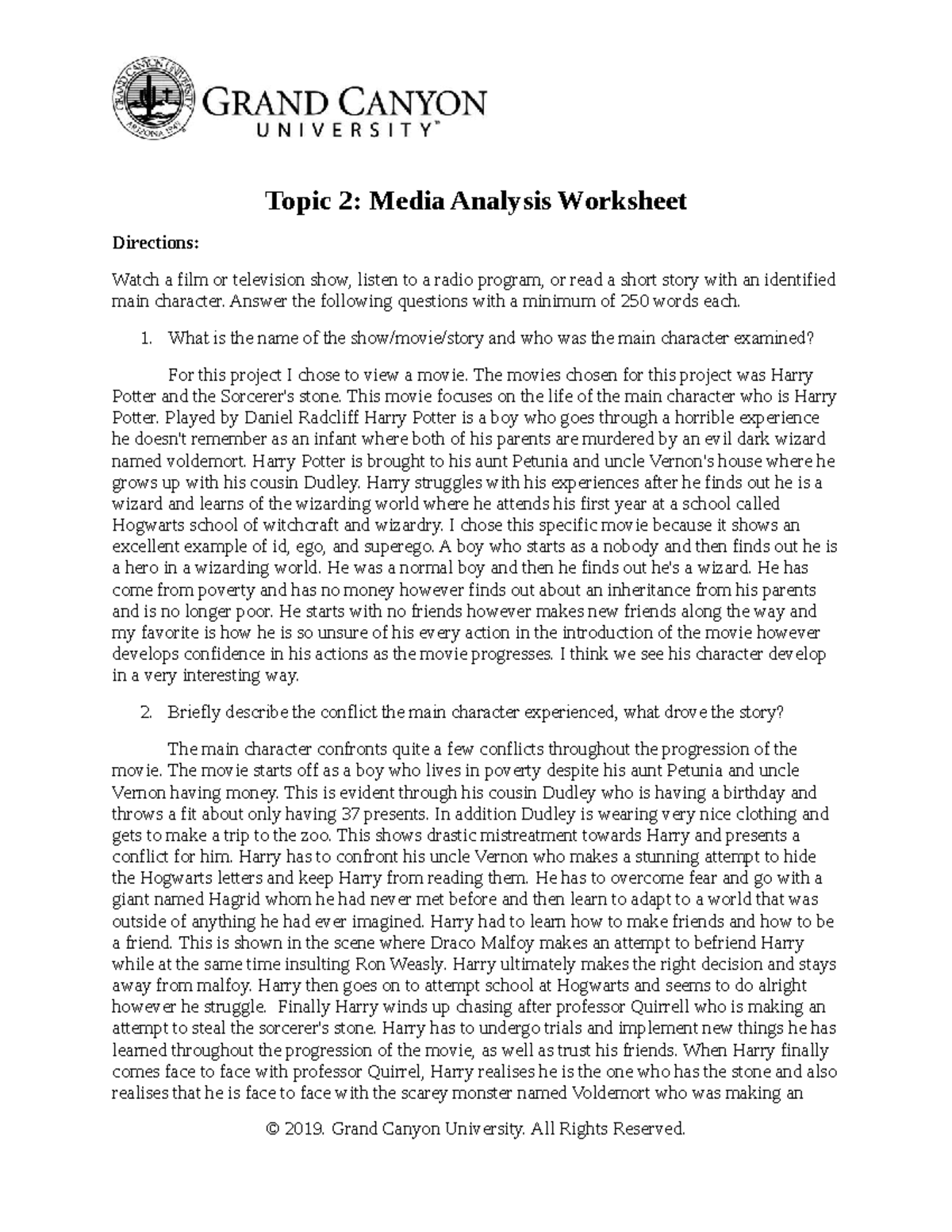 PCN107.T2 Media Analysis Worksheet - Topic 2: Media Analysis Worksheet ...