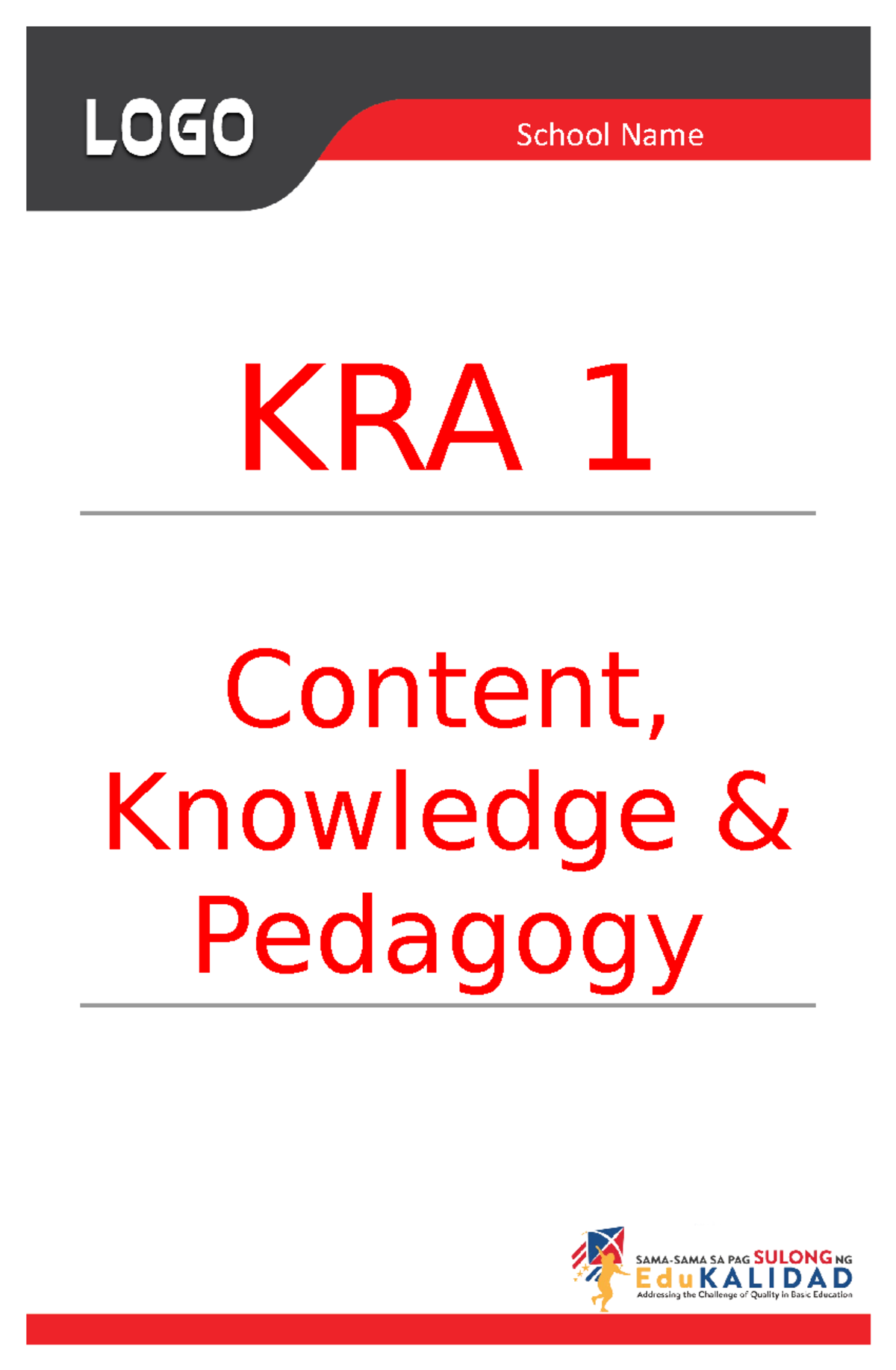 RPMS Portfolio 2020-2021 - KRA 1KRA 1 Content, Knowledge & Pedagogy ...