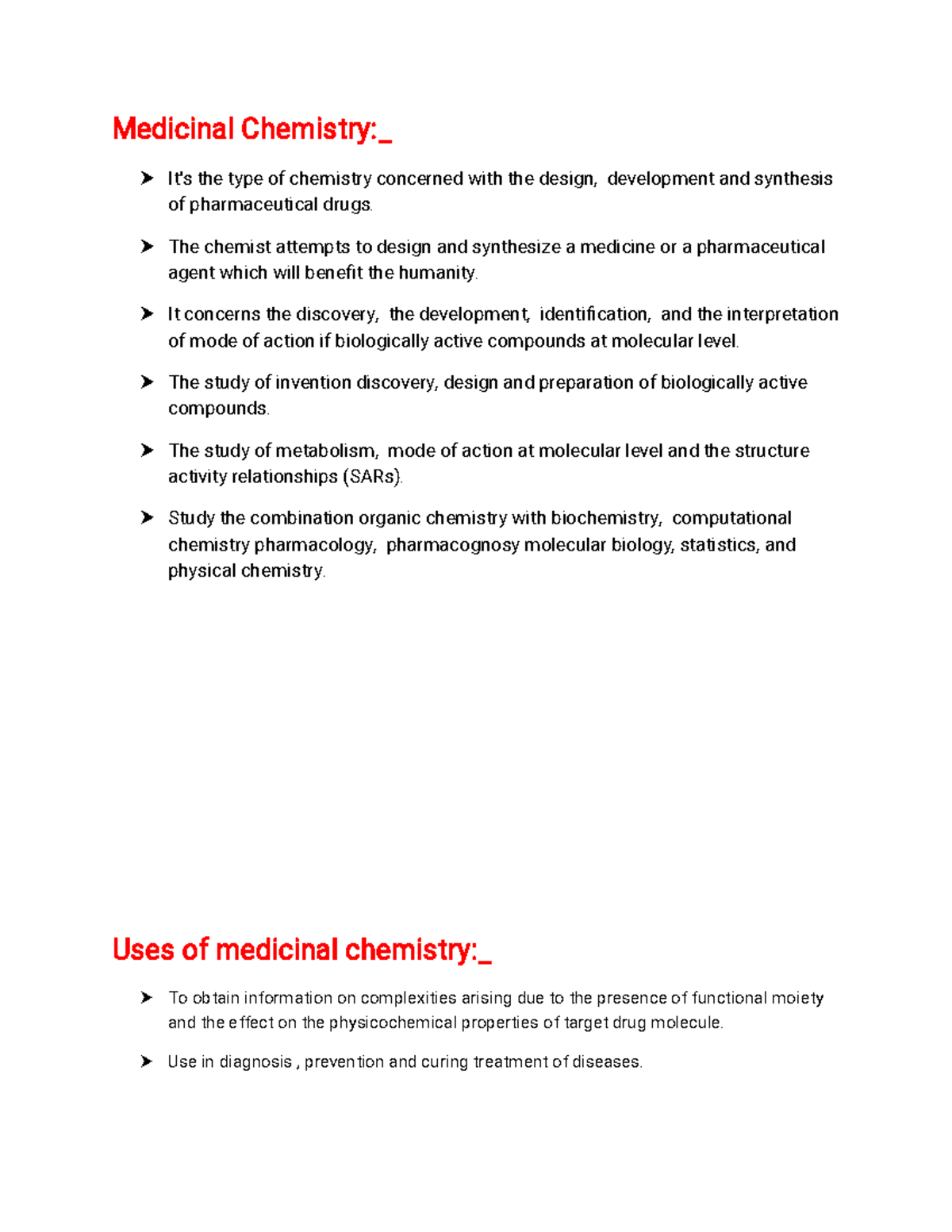 Medicinal Chemistry - Medicinal Chemistry:_ It's the type of chemistry ...