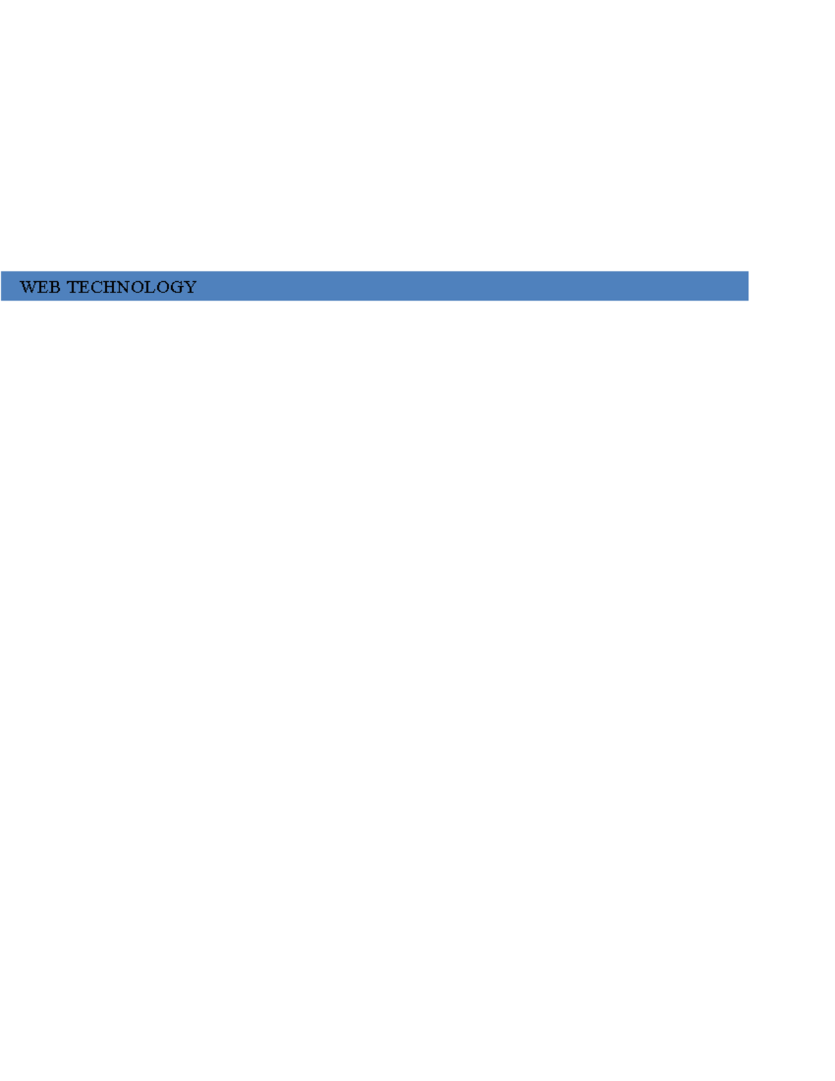 Web Practical Record B Com 3 Year Write A Html Program To Implement