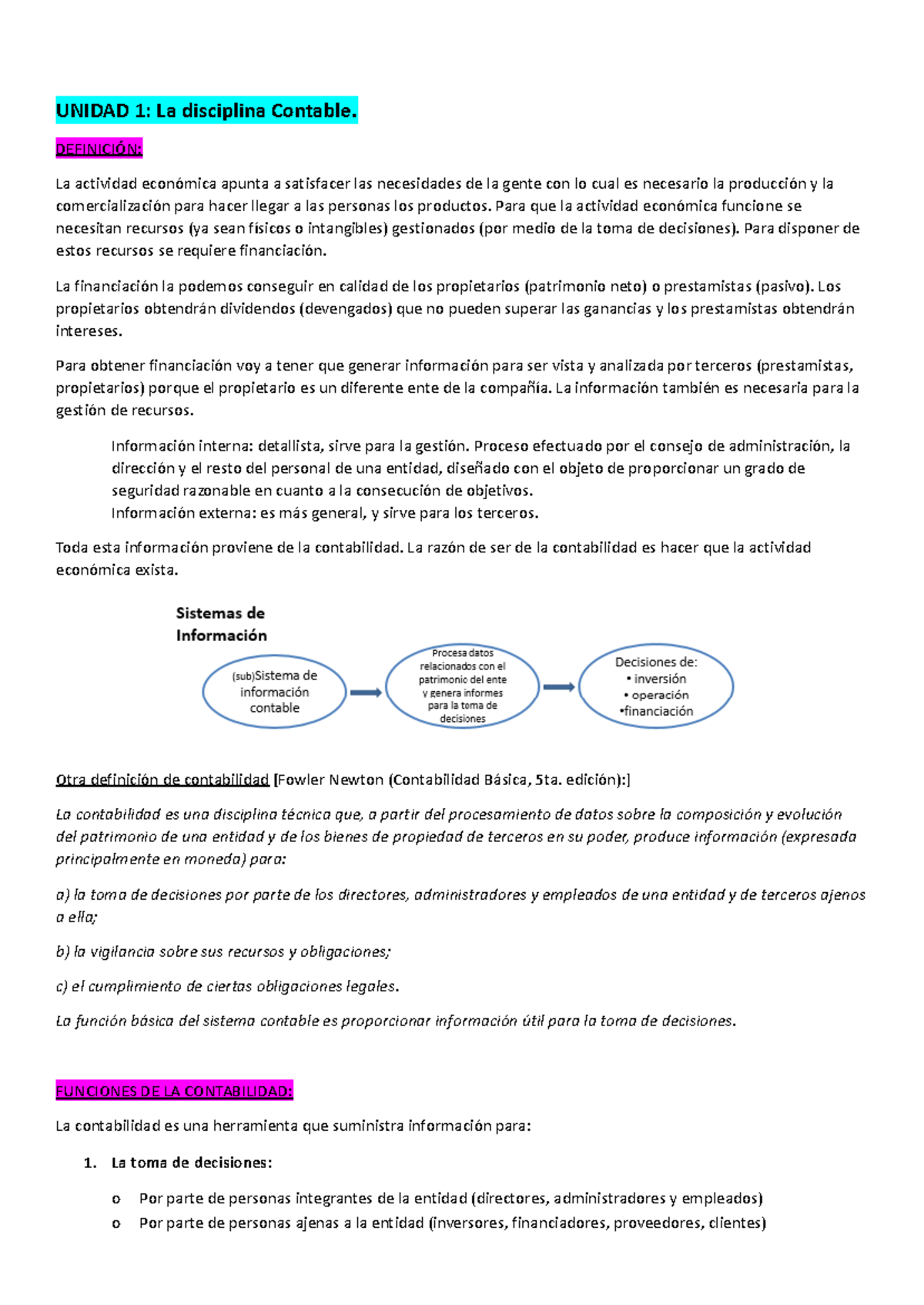 Resumen Conta Total.docx - UNIDAD 1: La disciplina Contable. DEFINICIÓN ...