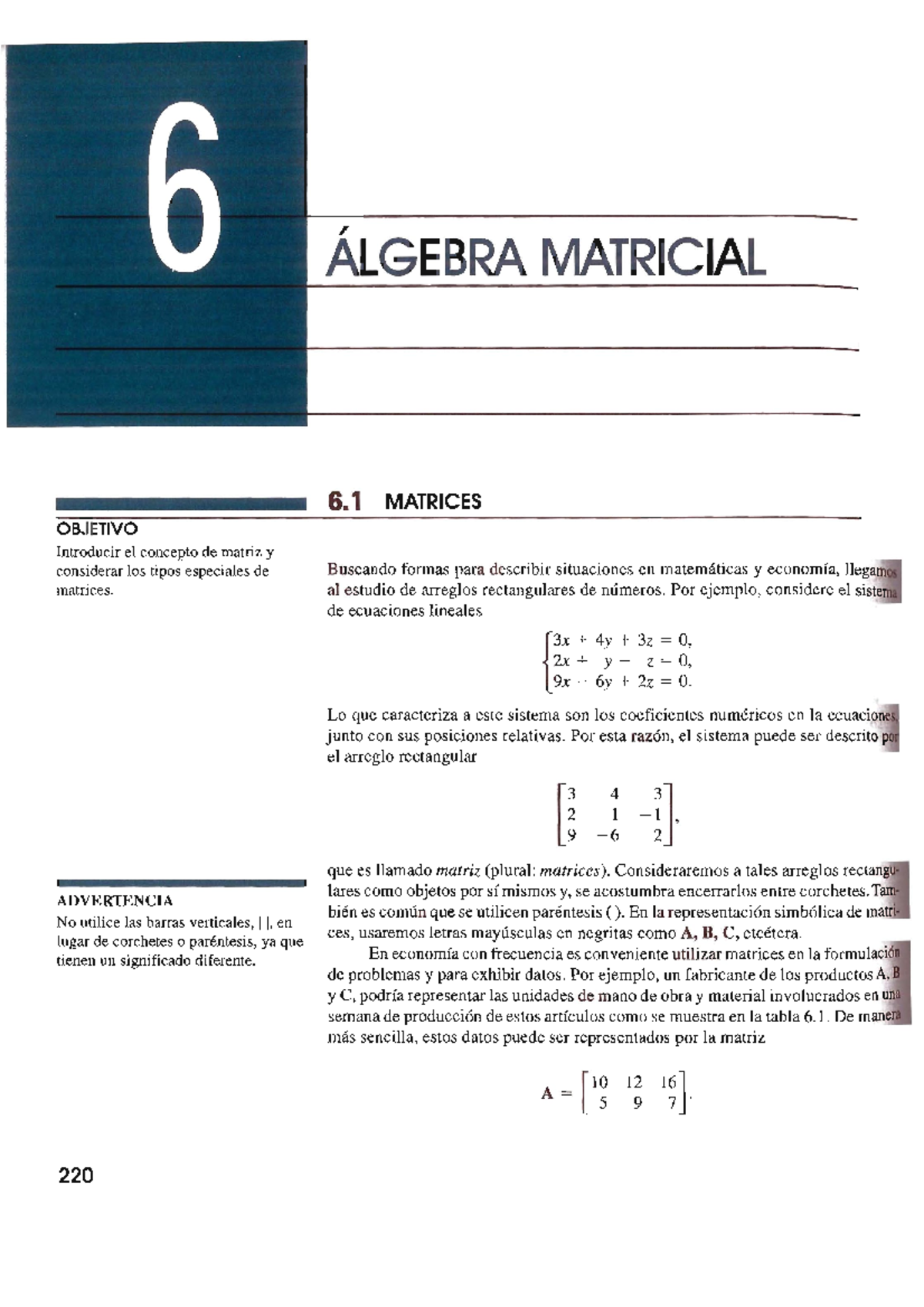 Algebra Matricial - Para poder formular matrices de rigidez - OBJETIVO ...