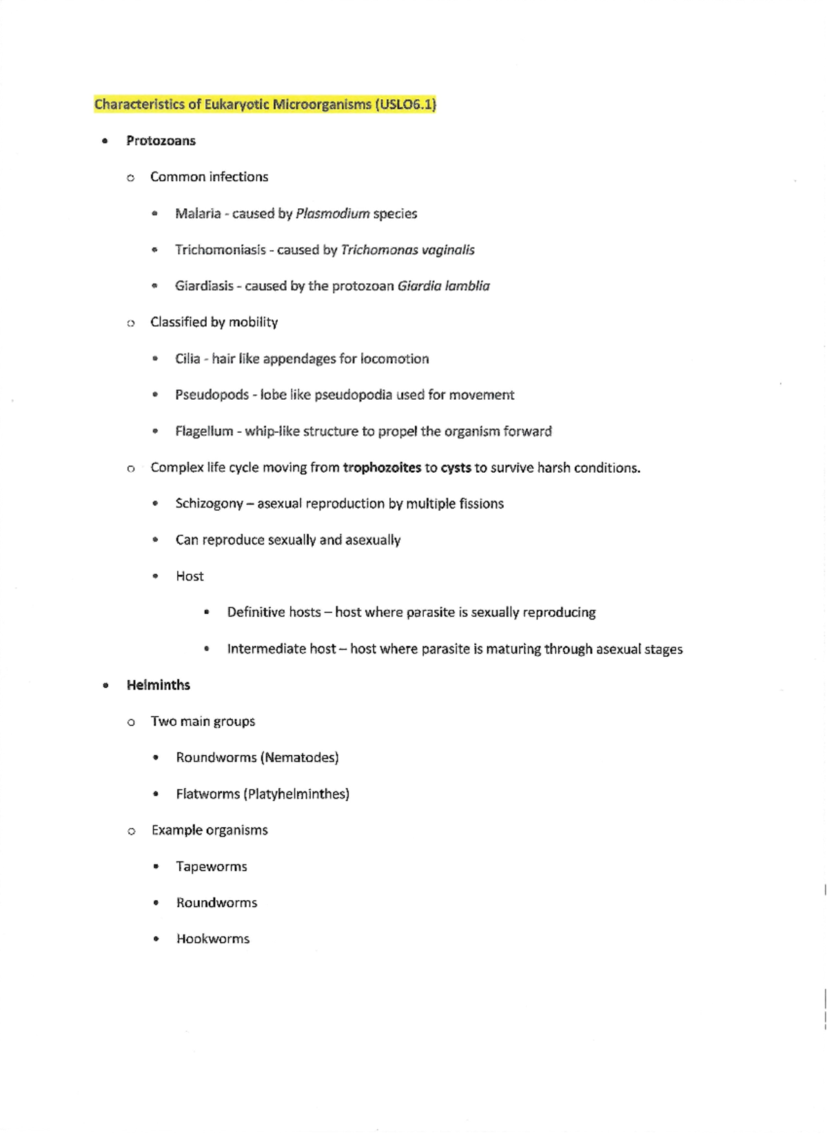 UNIT 6 Micros - BIO 2100 - Studocu