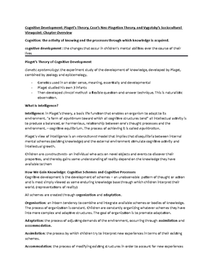 Chapter 9 notes Final - Summary Developmental Psychology - Psychology ...