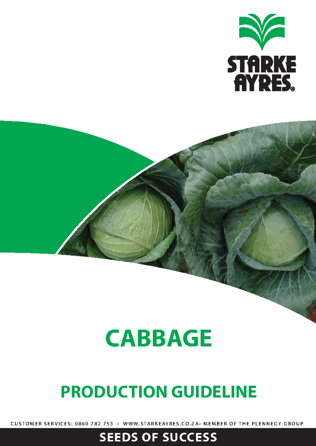 Cabbage Production Guideline 2019 - ####### C U S TO M E R S E R V I C ...