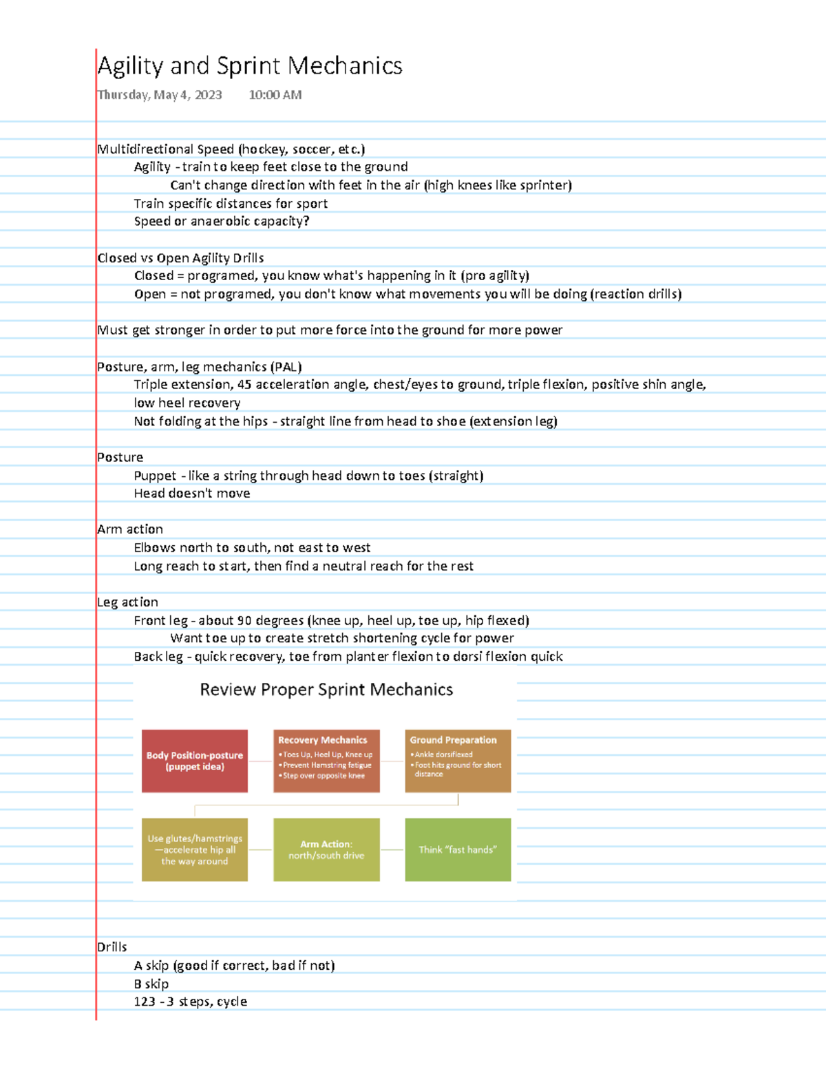 Agility and Sprint Mechanics - Multidirectional Speed (hockey, soccer ...
