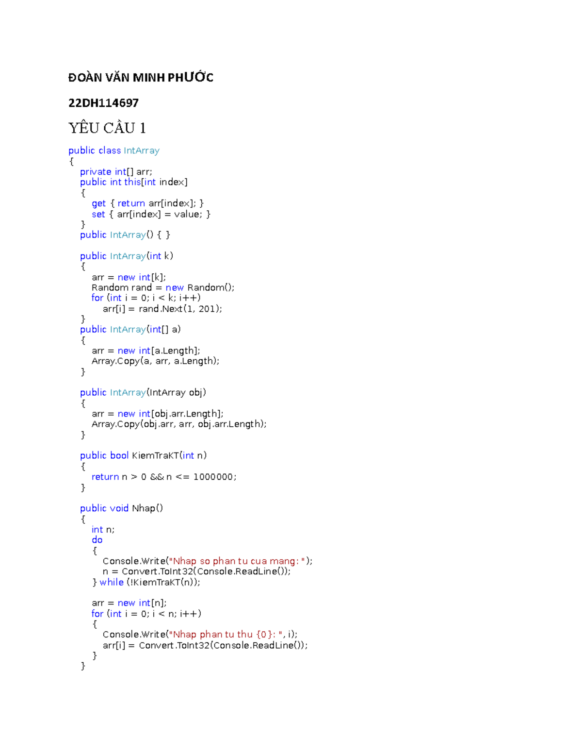 BT2 22DH114697 Doan Van Minh Phuoc - ĐOÀN VĂN MINH PH ƯỚC 22DH YÊU CẦU ...