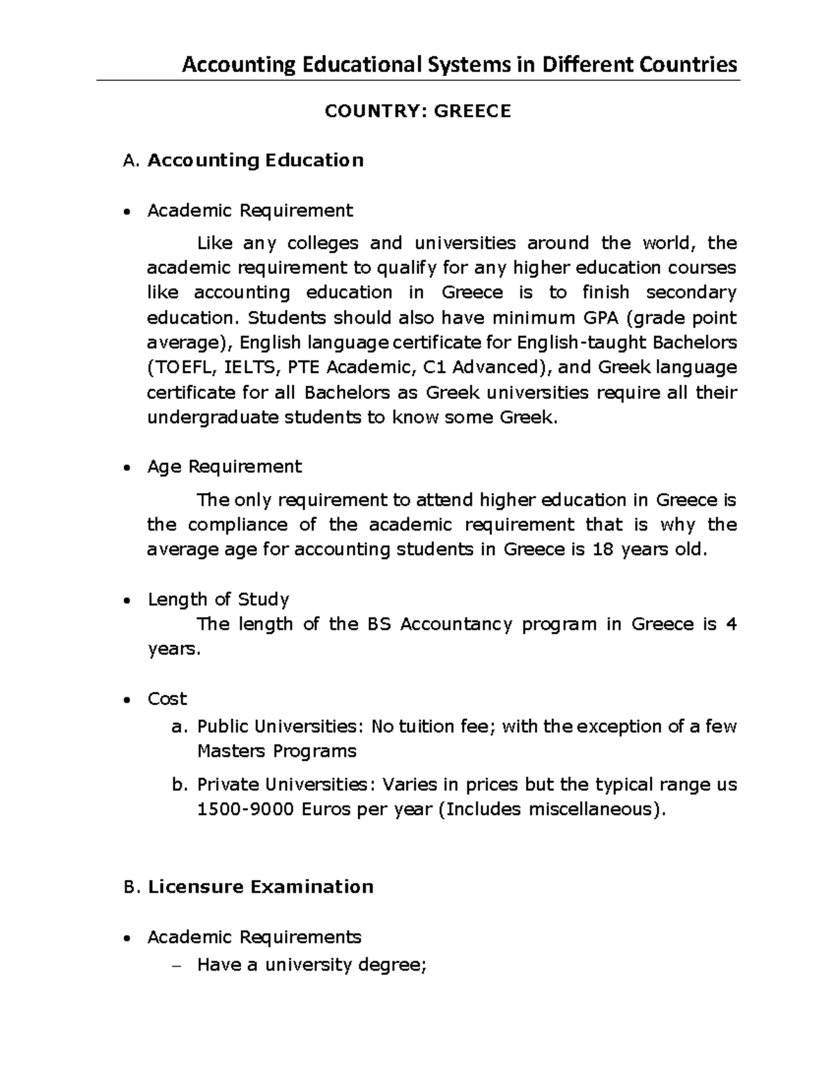 Educational Systems in Accounting of Different Countries - COUNTRY ...