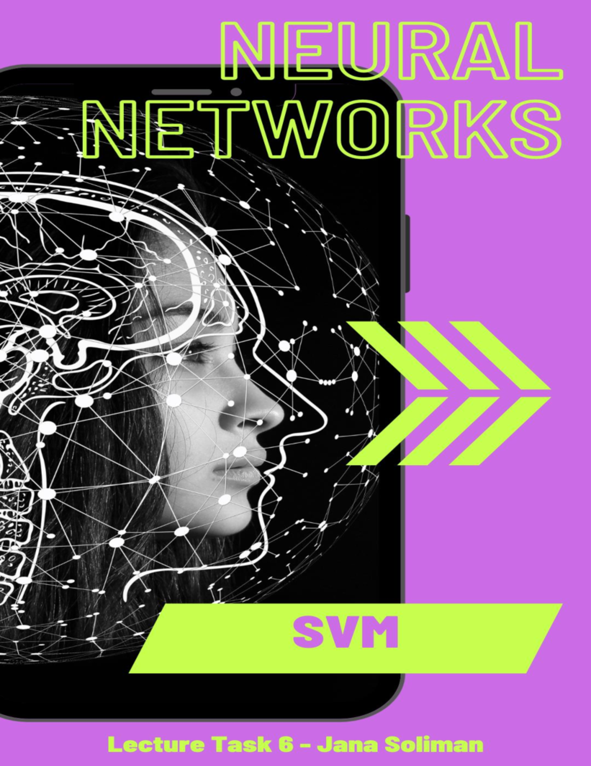 6th Lecture Task - Jana Soliman - Lecture Task Content: 1. Three in depth applications for SVM 2 ...