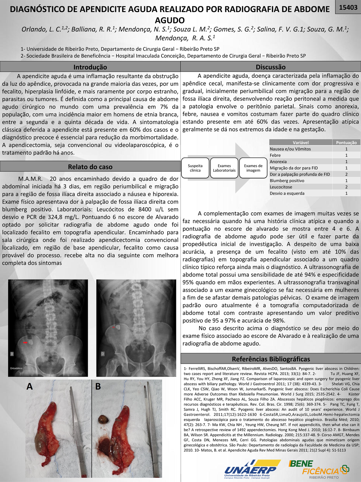 Diagnó Stico DE Apendicite Aguda Realizado POR Radiografia DE Abdome ...