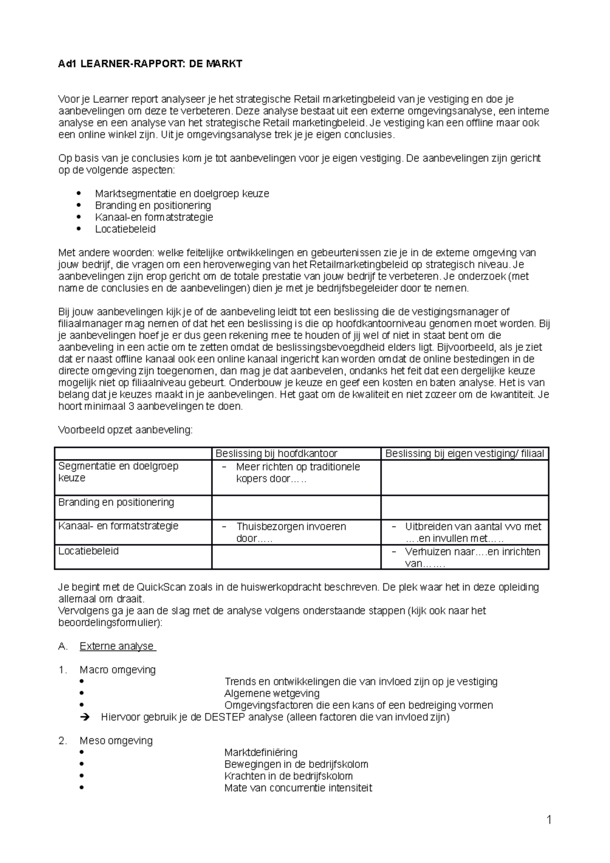 Ad1 NJ22 Learner report eindopdracht - Copy - Ad1 LEARNER-RAPPORT: DE ...